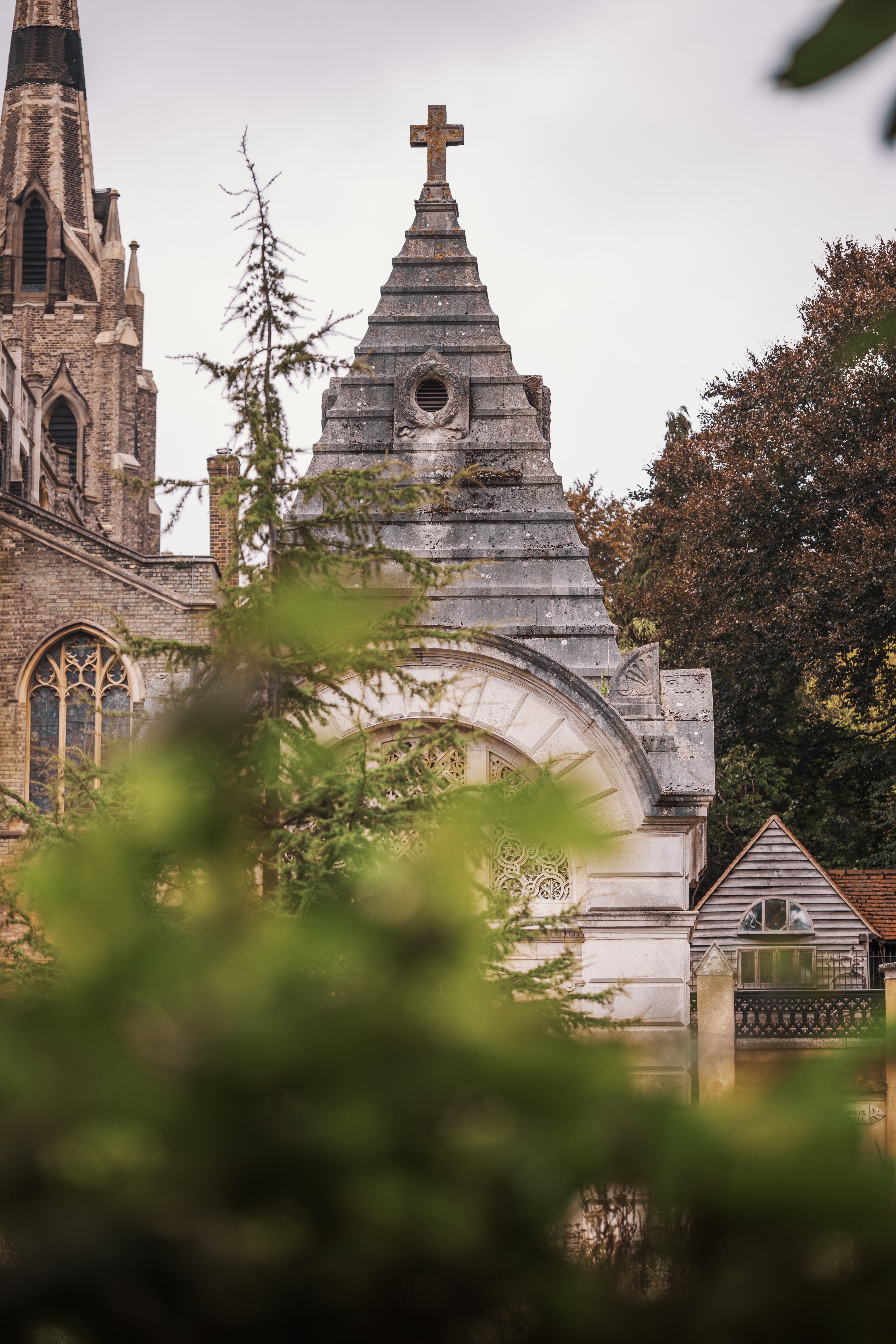 Historic Gothic Church Architecture in Autumn · Free Stock Photo