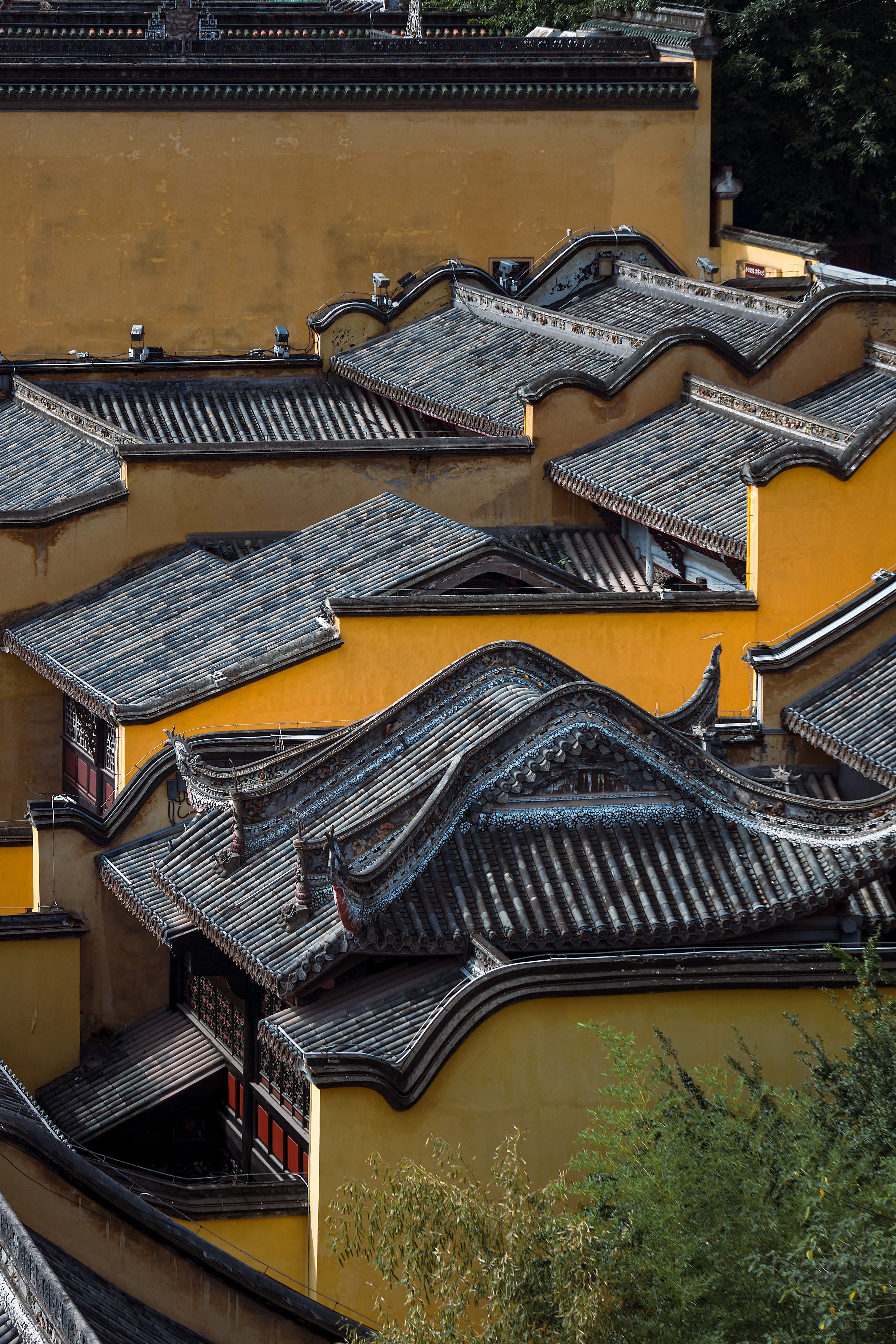 Aerial View of Traditional Yellow Architecture · Free Stock Photo