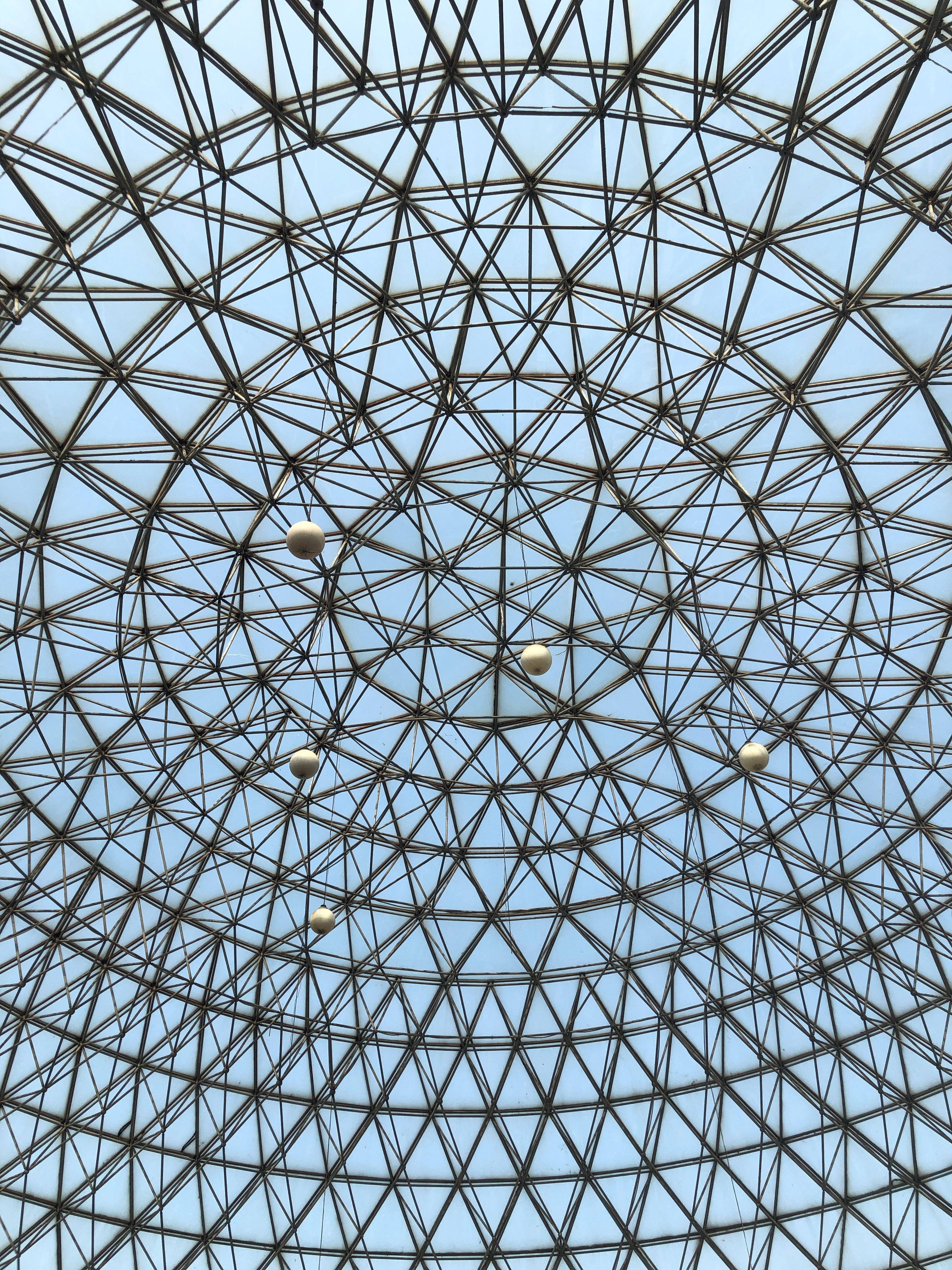 Geometric Dome Structure with Metal Framework · Free Stock Photo