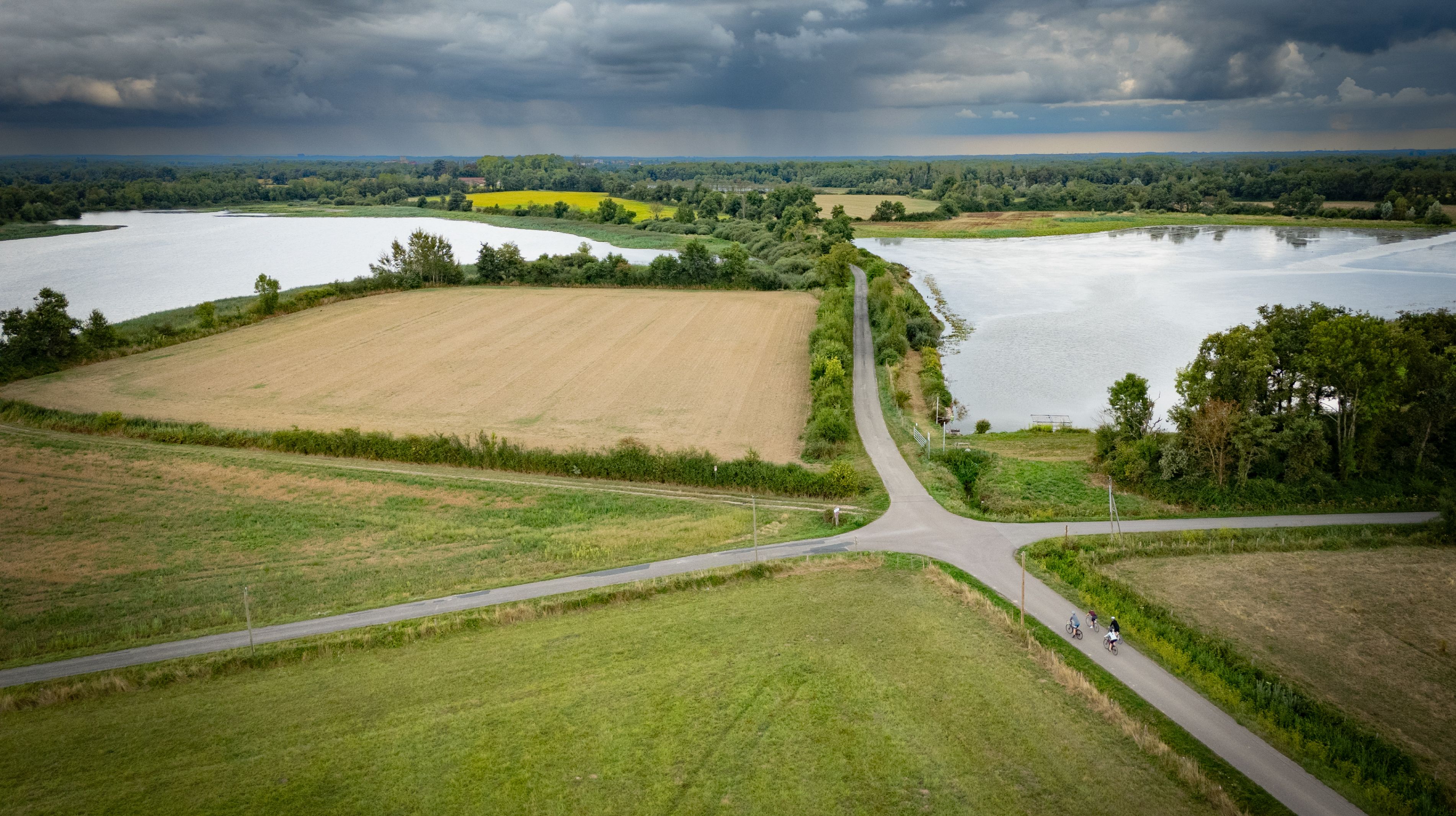 Scenic Aerial View of Rural French Countryside · Free Stock Photo