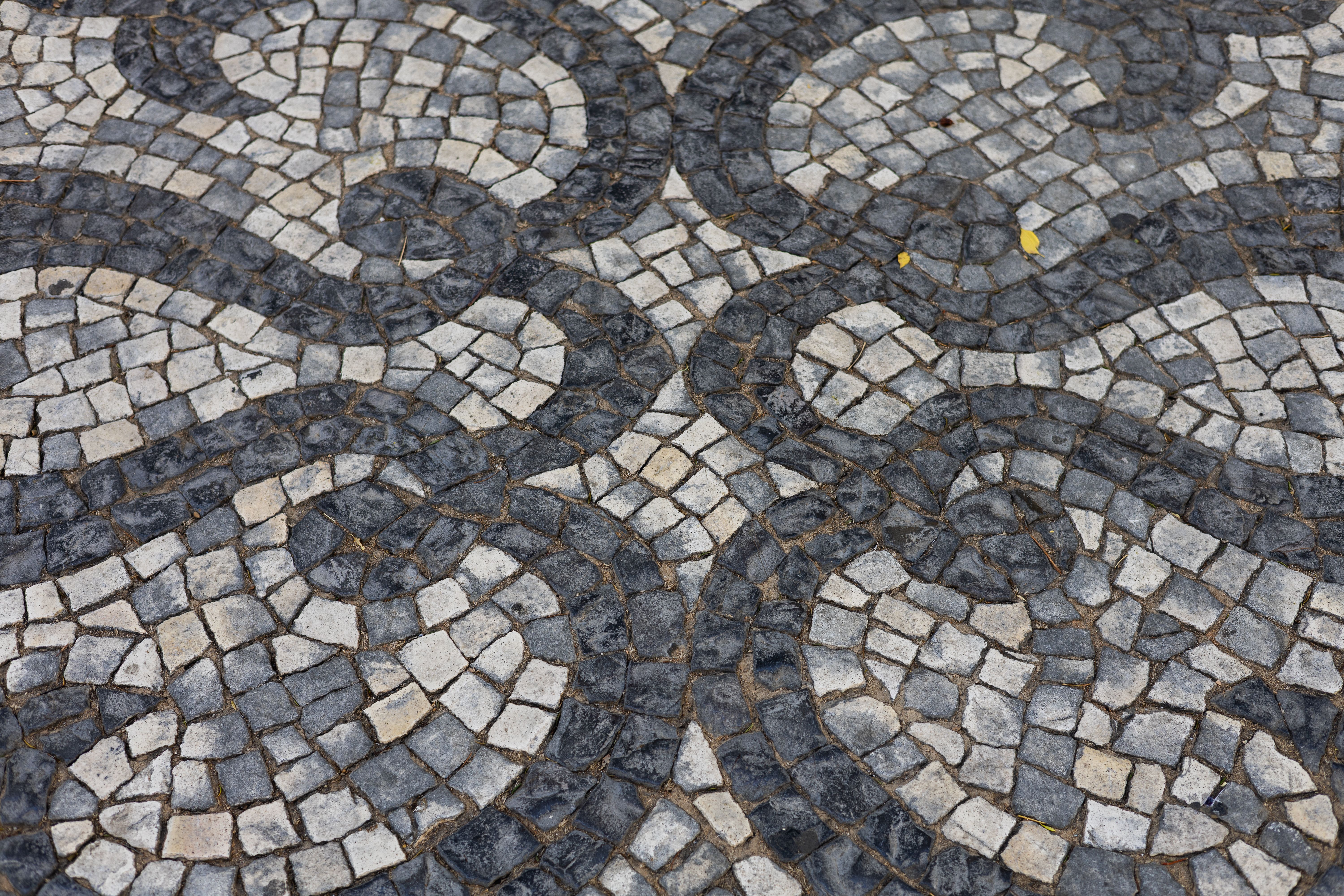Intricate Portuguese Pavement Design in Loulé · Free Stock Photo