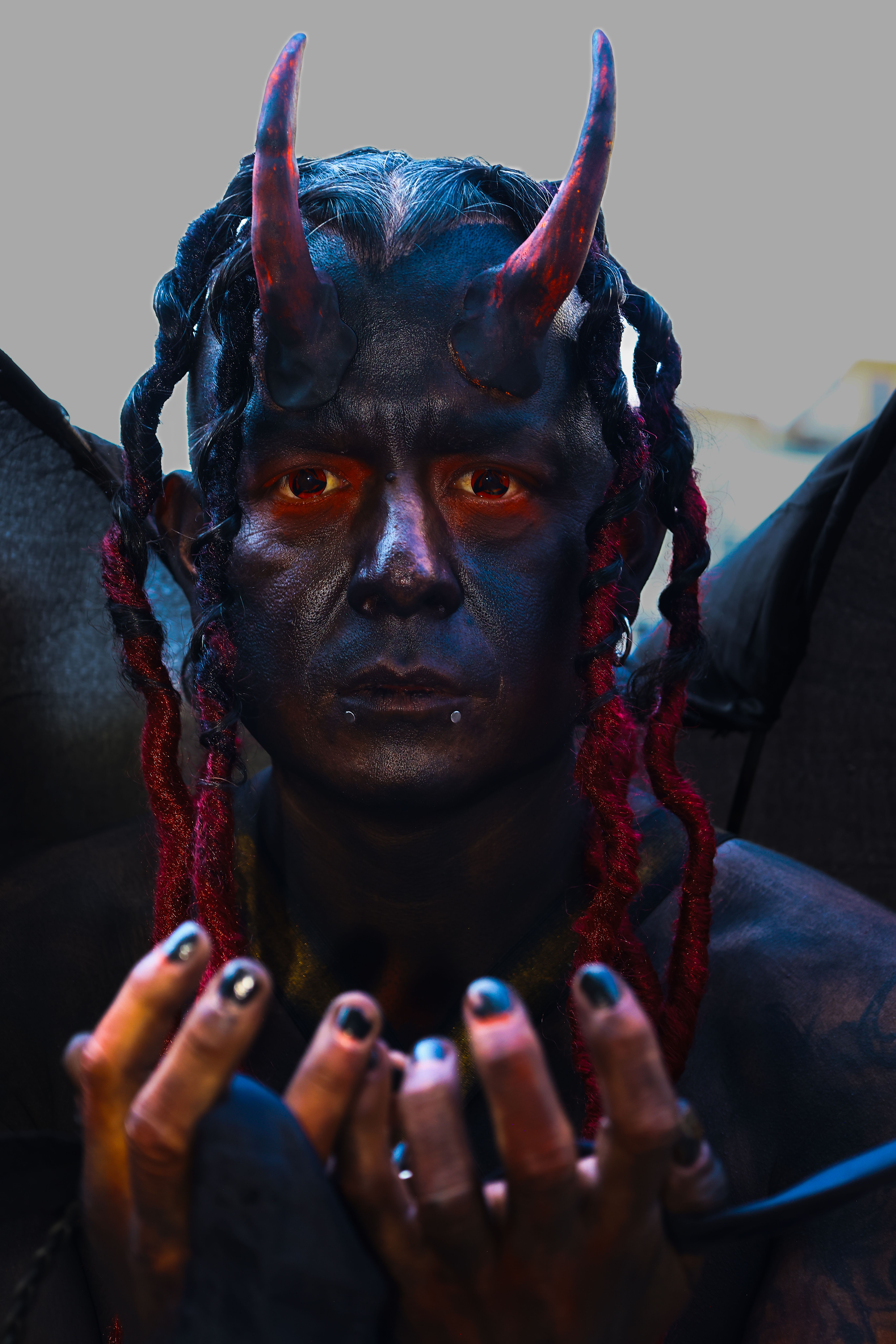 Dark Artistic Portrait of a Devil Character · Free Stock Photo
