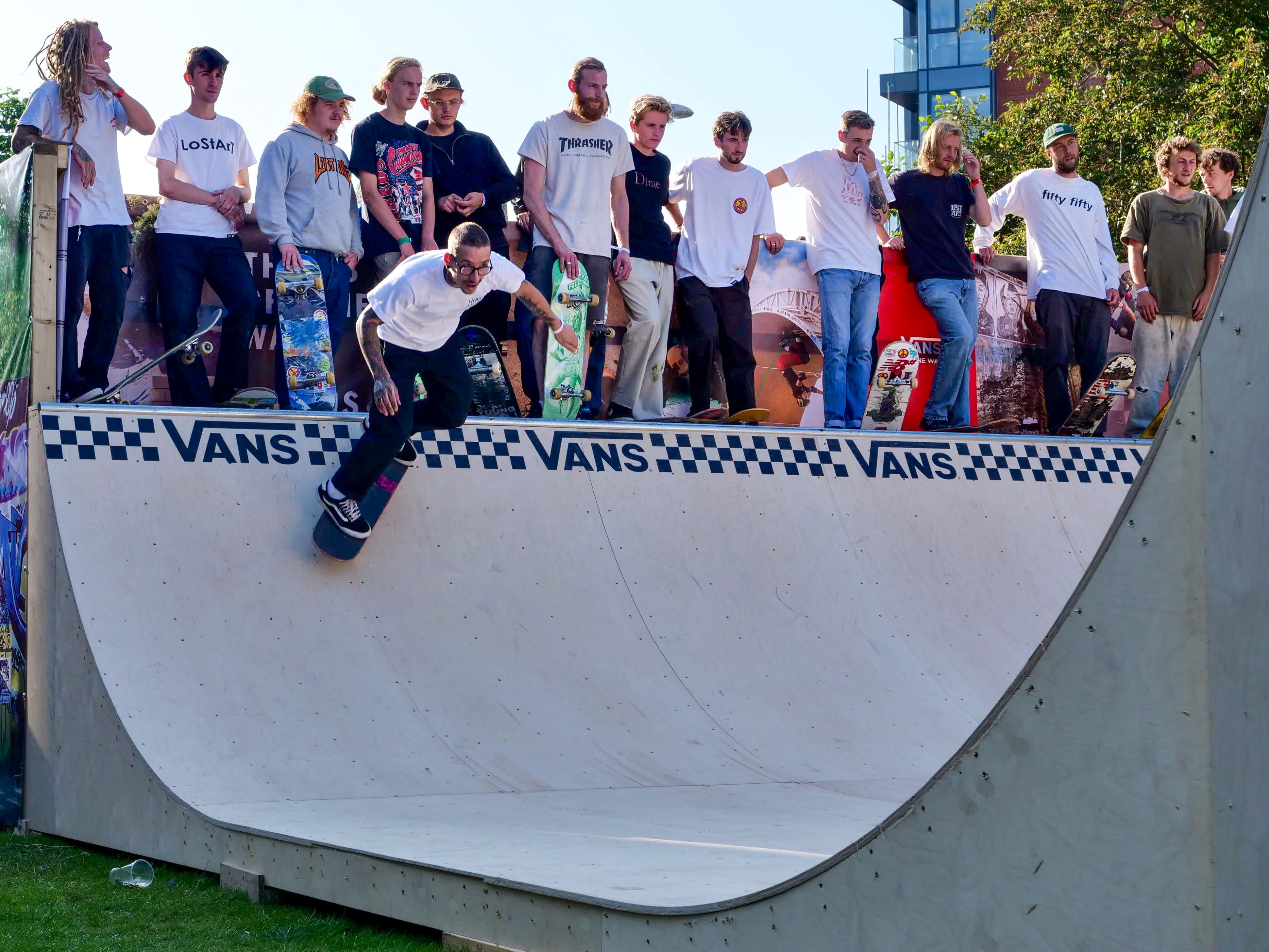 Skateboard Enthusiasts in Liverpool Skate Park · Free Stock Photo