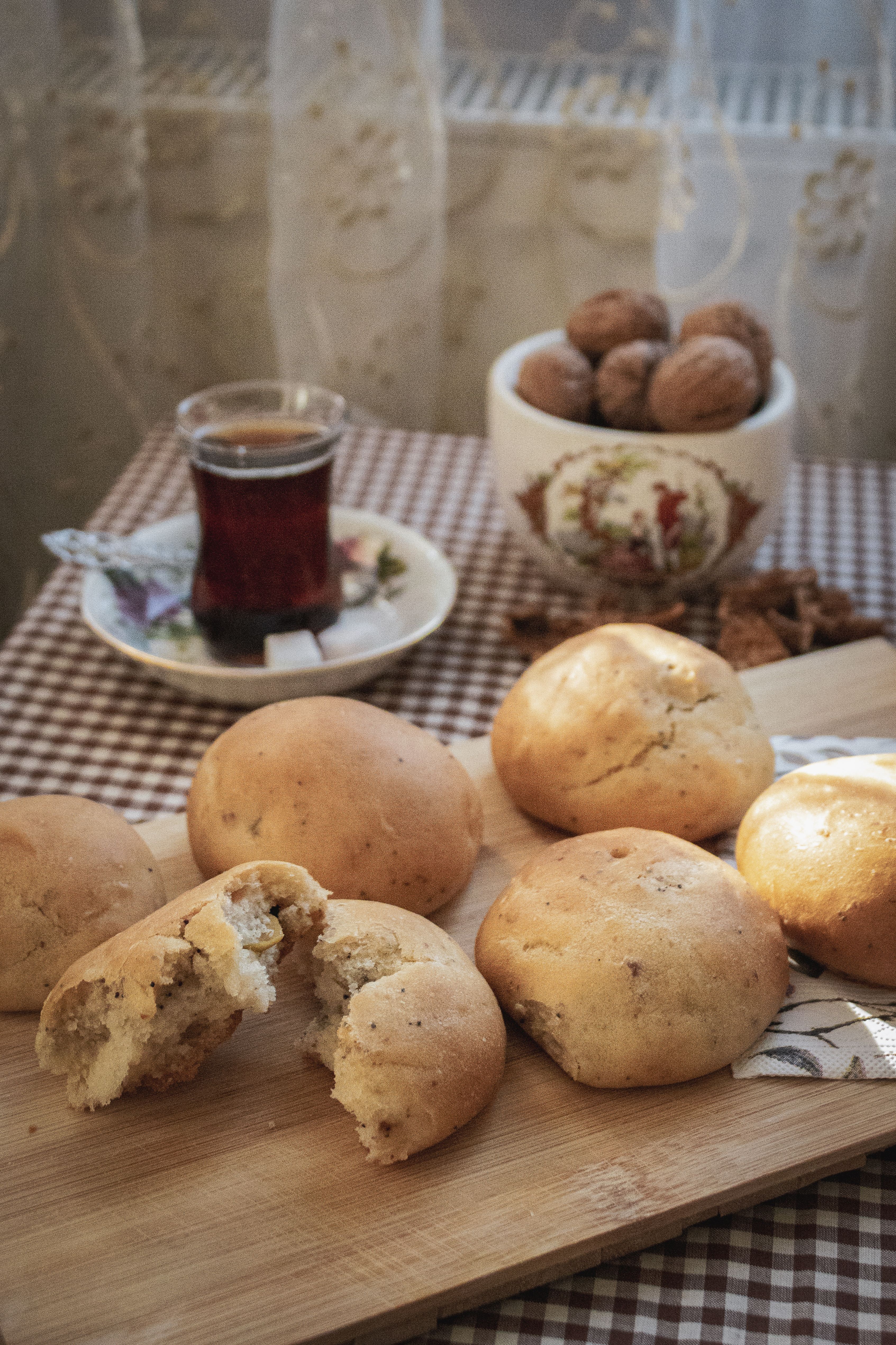 Rustic Afternoon Tea with Freshly Baked Biscuits · Free Stock Photo
