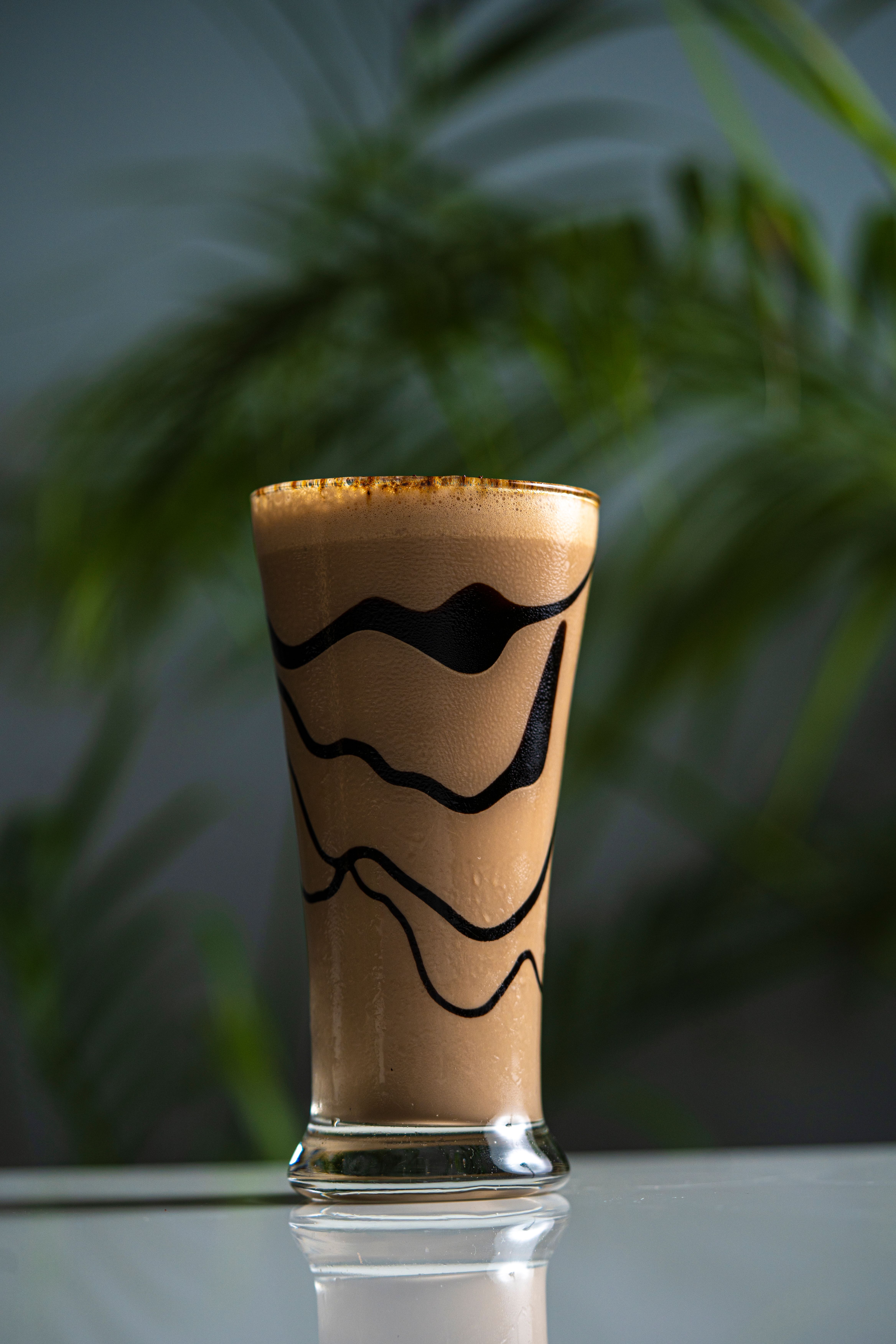 Delicious Chocolate Shake in Artistic Glass · Free Stock Photo