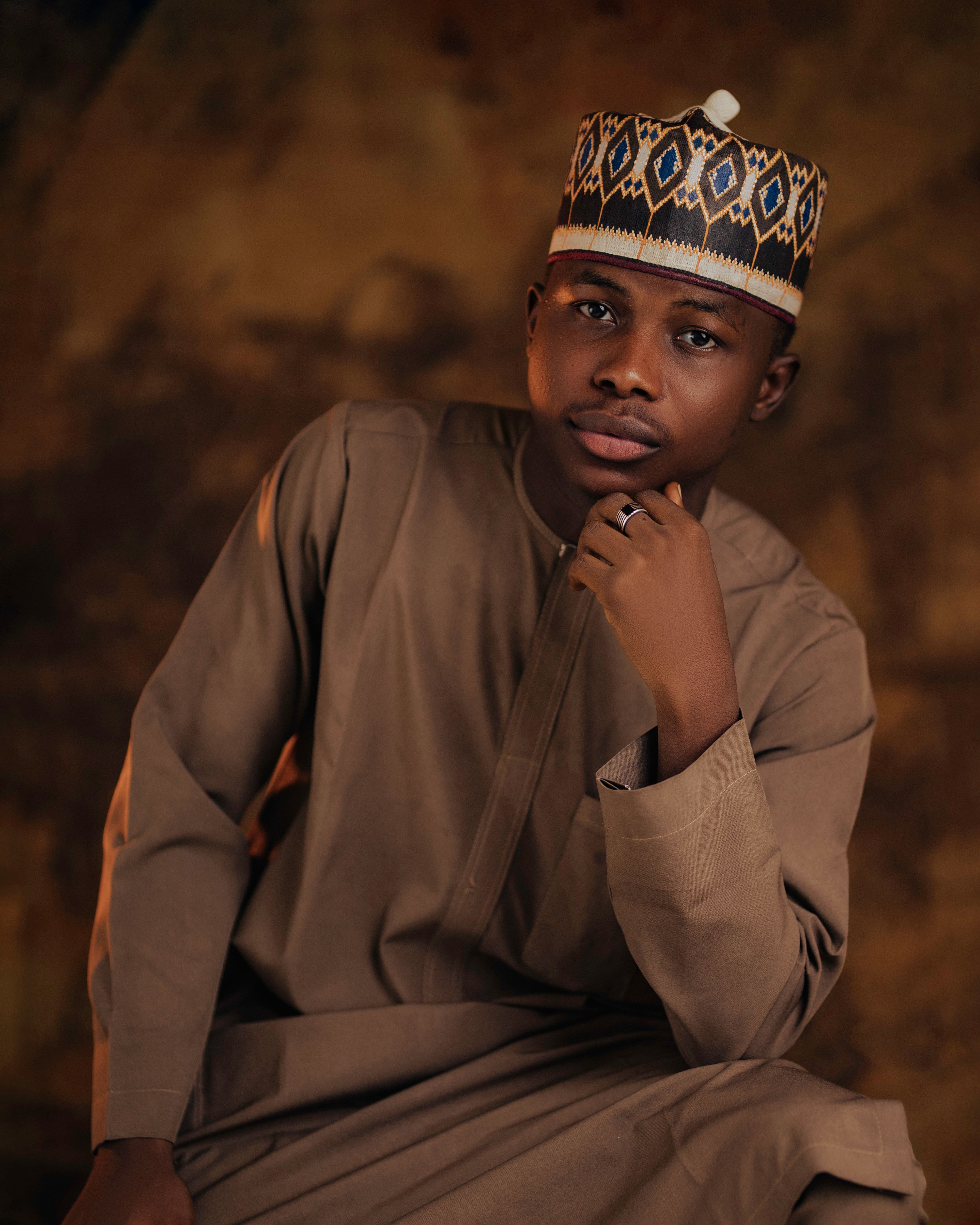 Elegant Portrait of Nigerian Man in Traditional Attire · Free Stock Photo