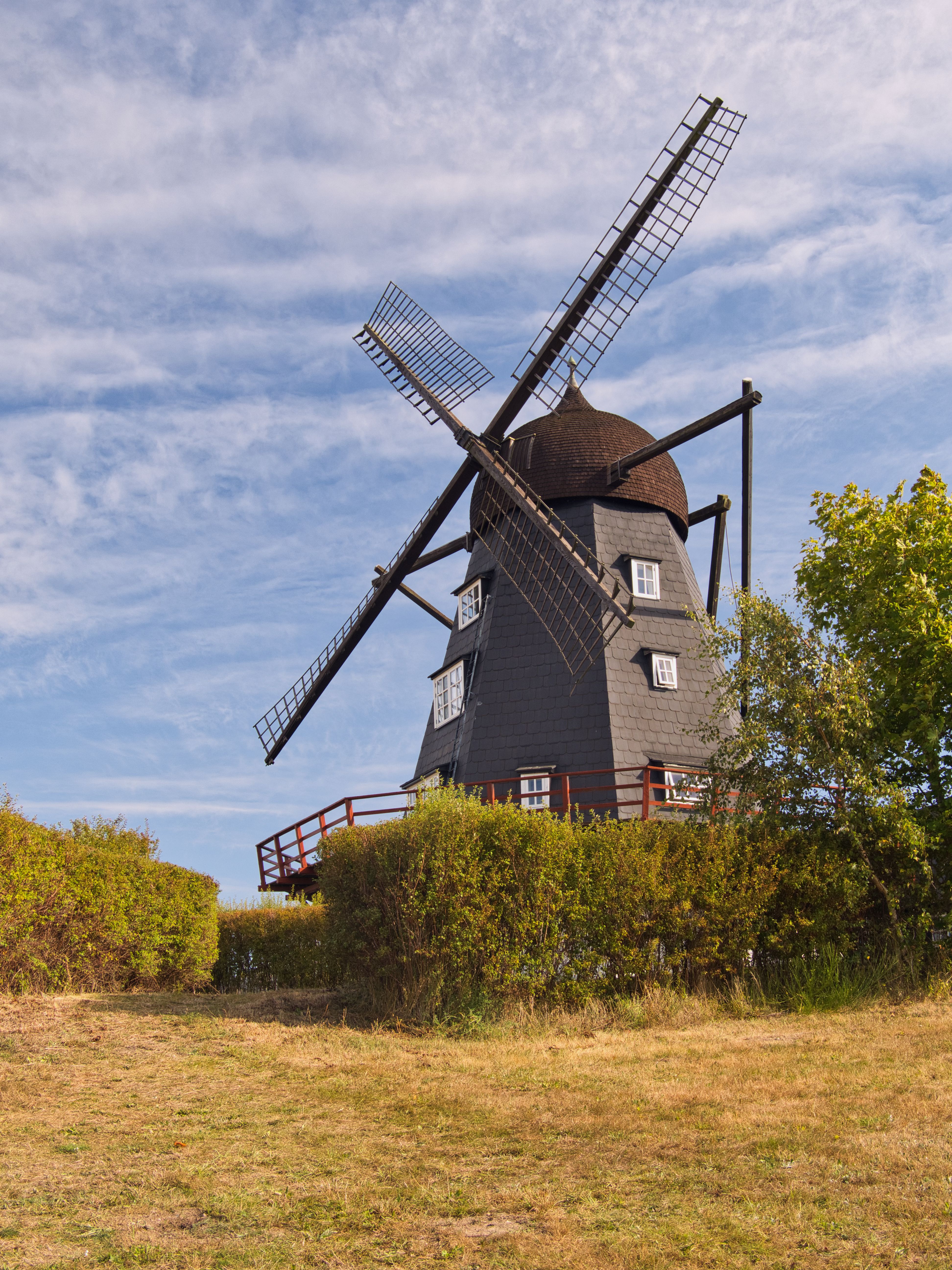 Scenic View of Traditional Windmill in Summer Landscape · Free Stock Photo