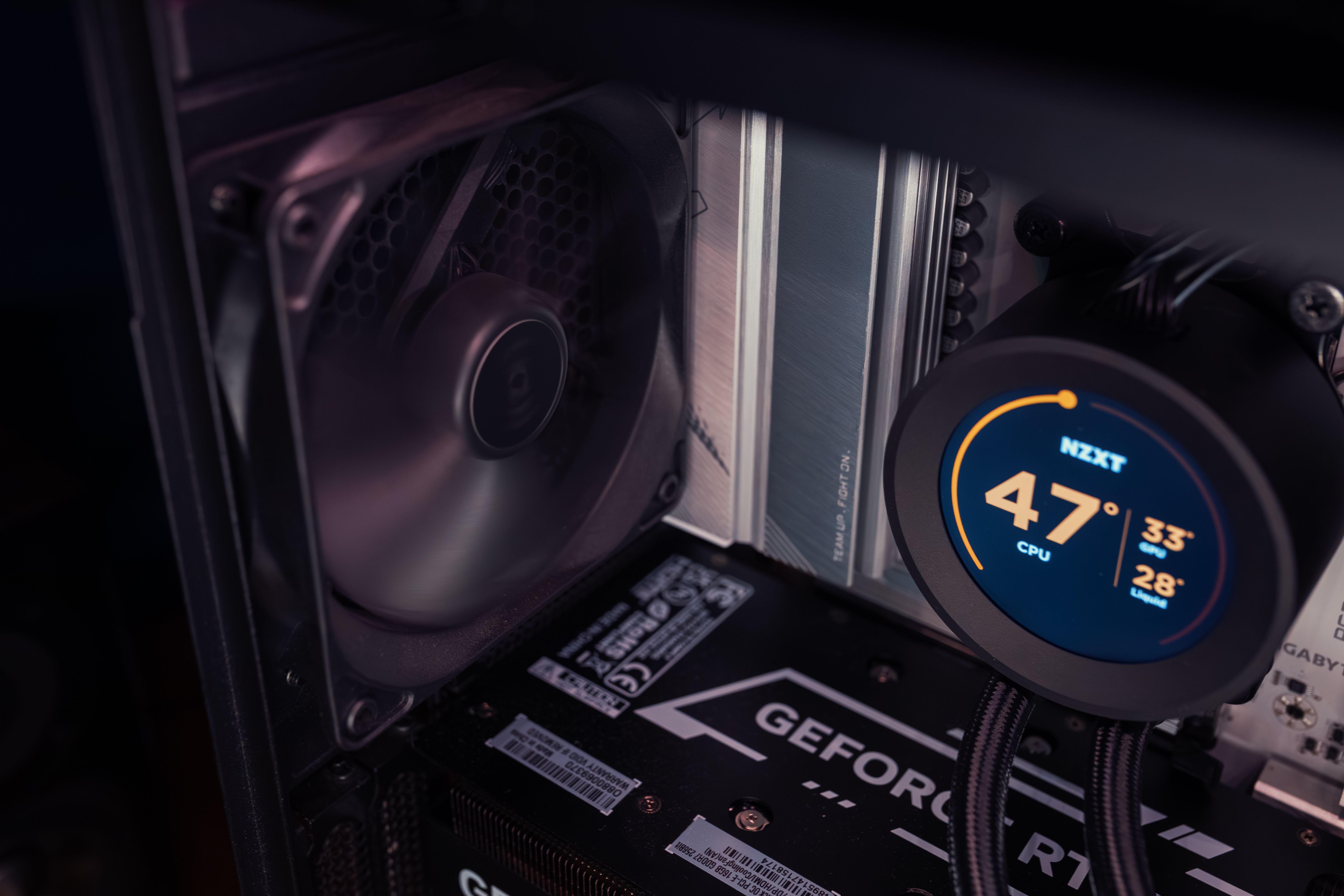 Close-up of Cooling System Inside Gaming PC · Free Stock Photo