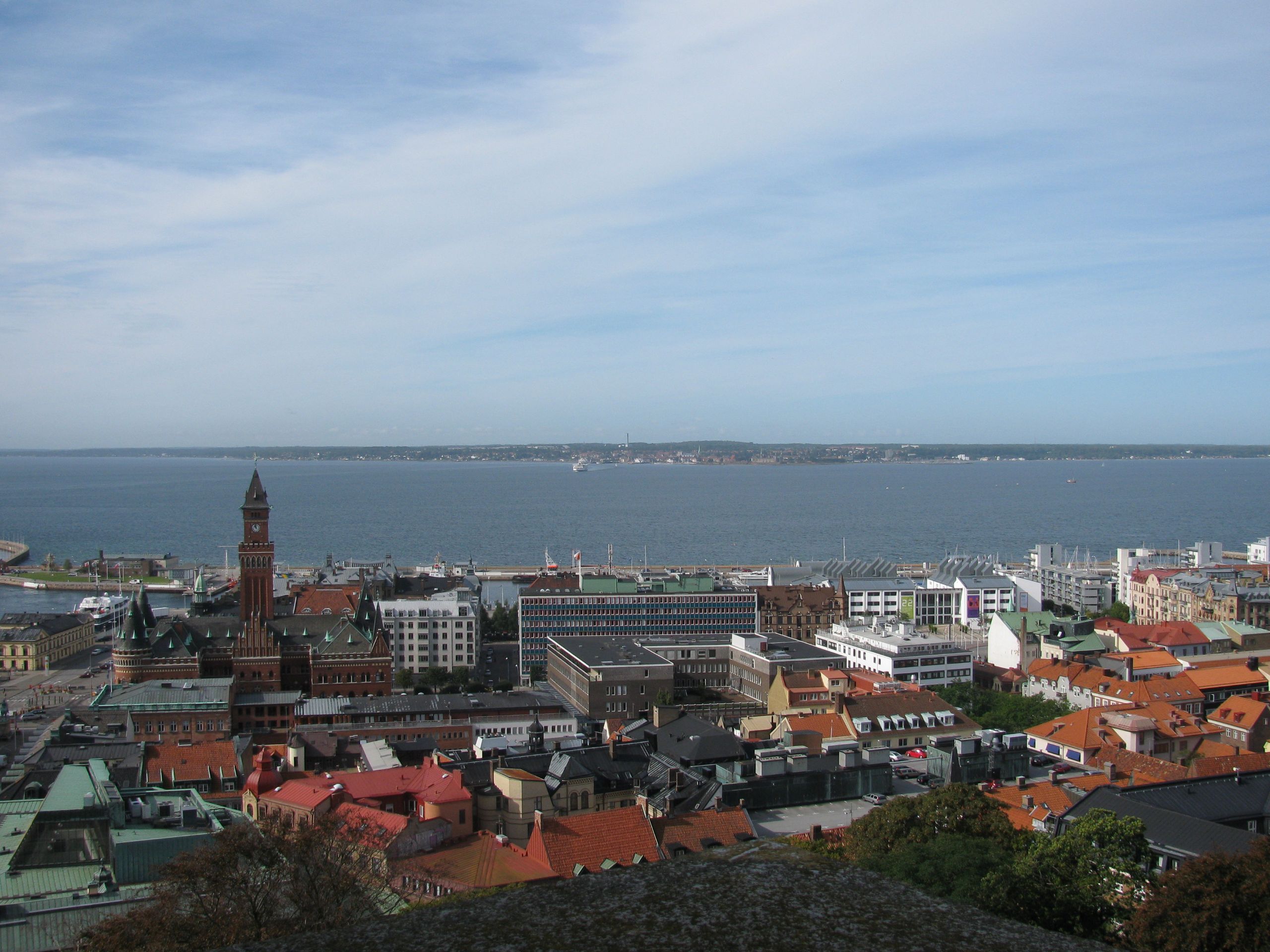 Scenic Aerial View of Helsingborg Cityscape · Free Stock Photo