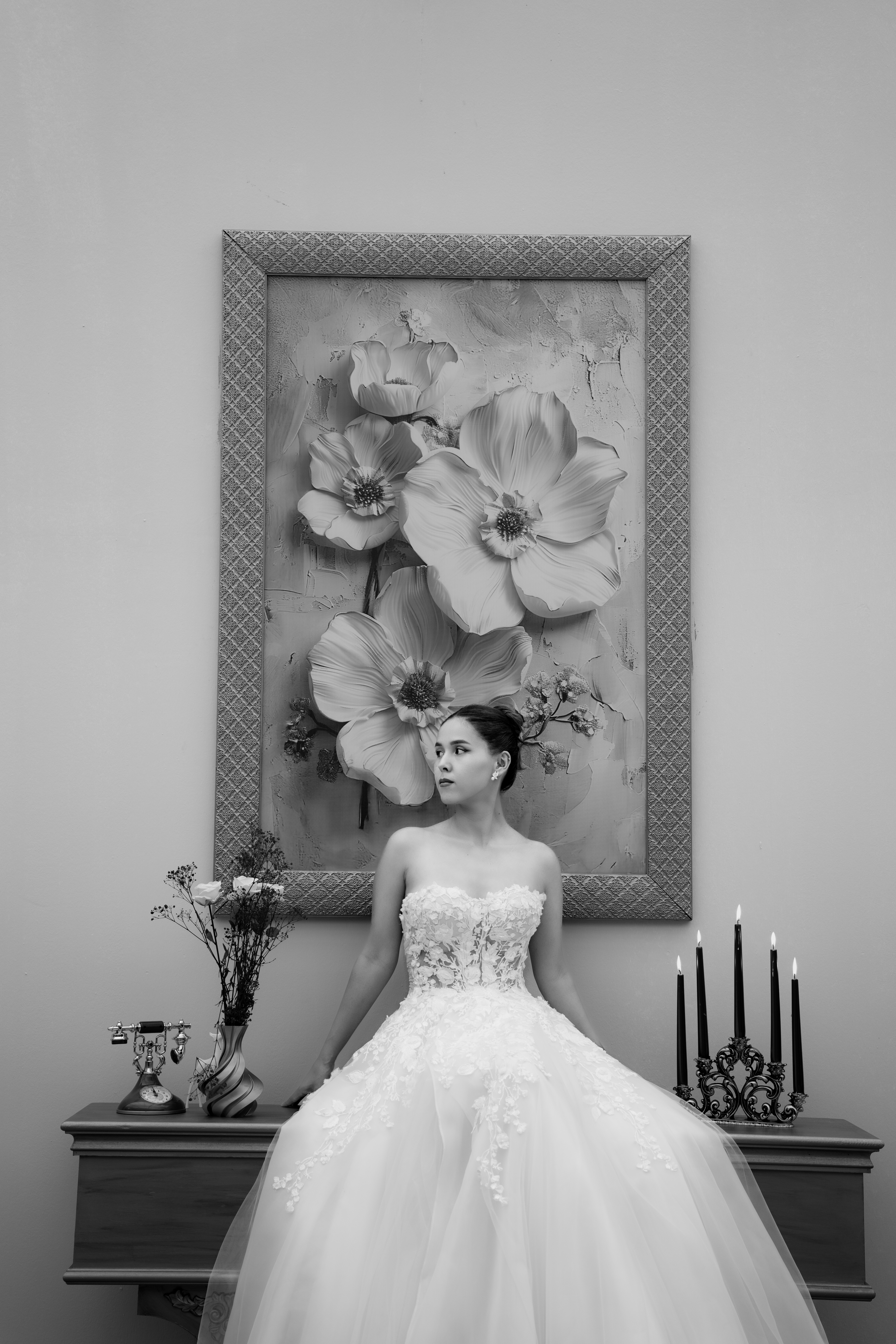 Elegant Bride in Classic Wedding Gown · Free Stock Photo