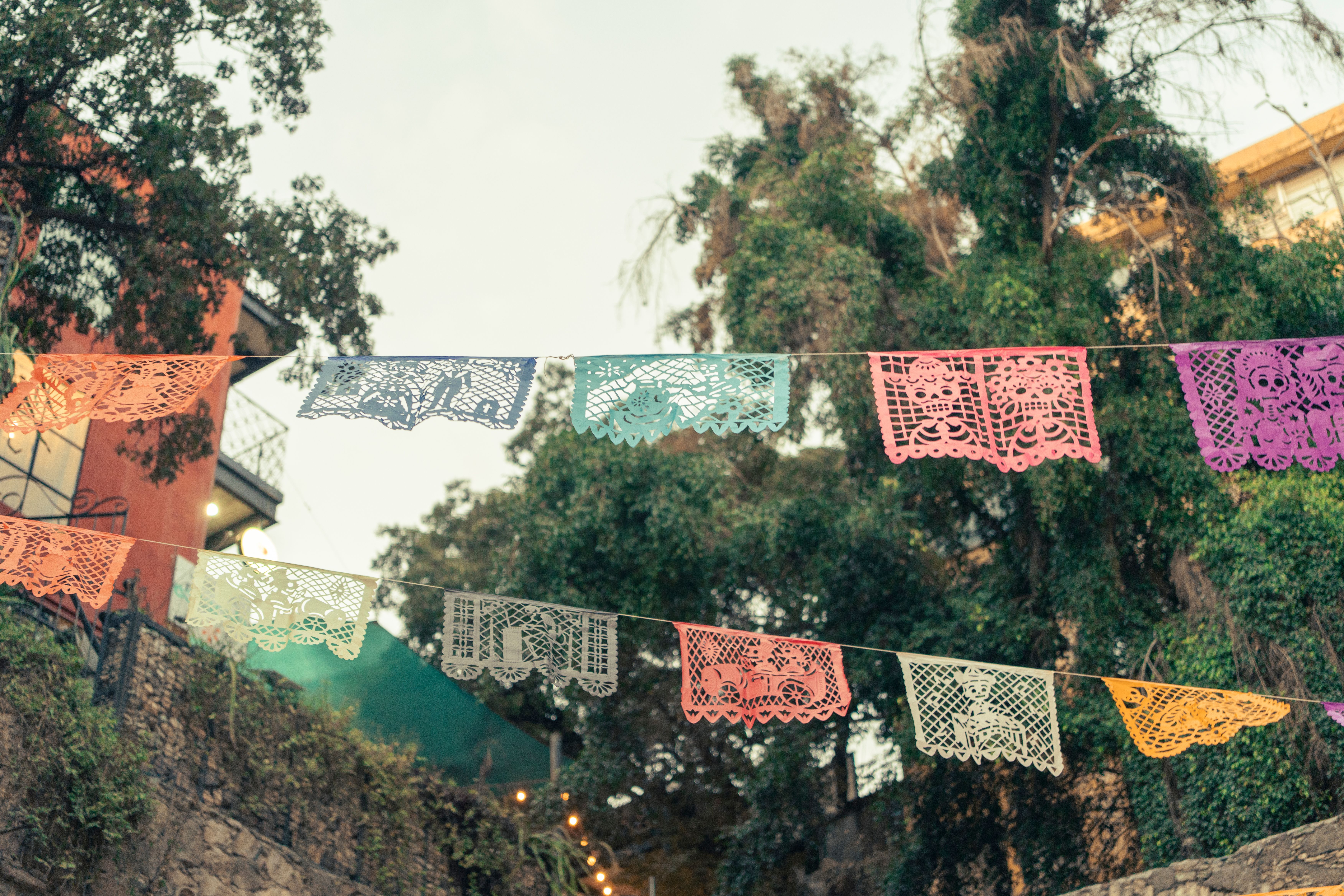 Colorful Papel Picado Banners in Guanajuato · Free Stock Photo