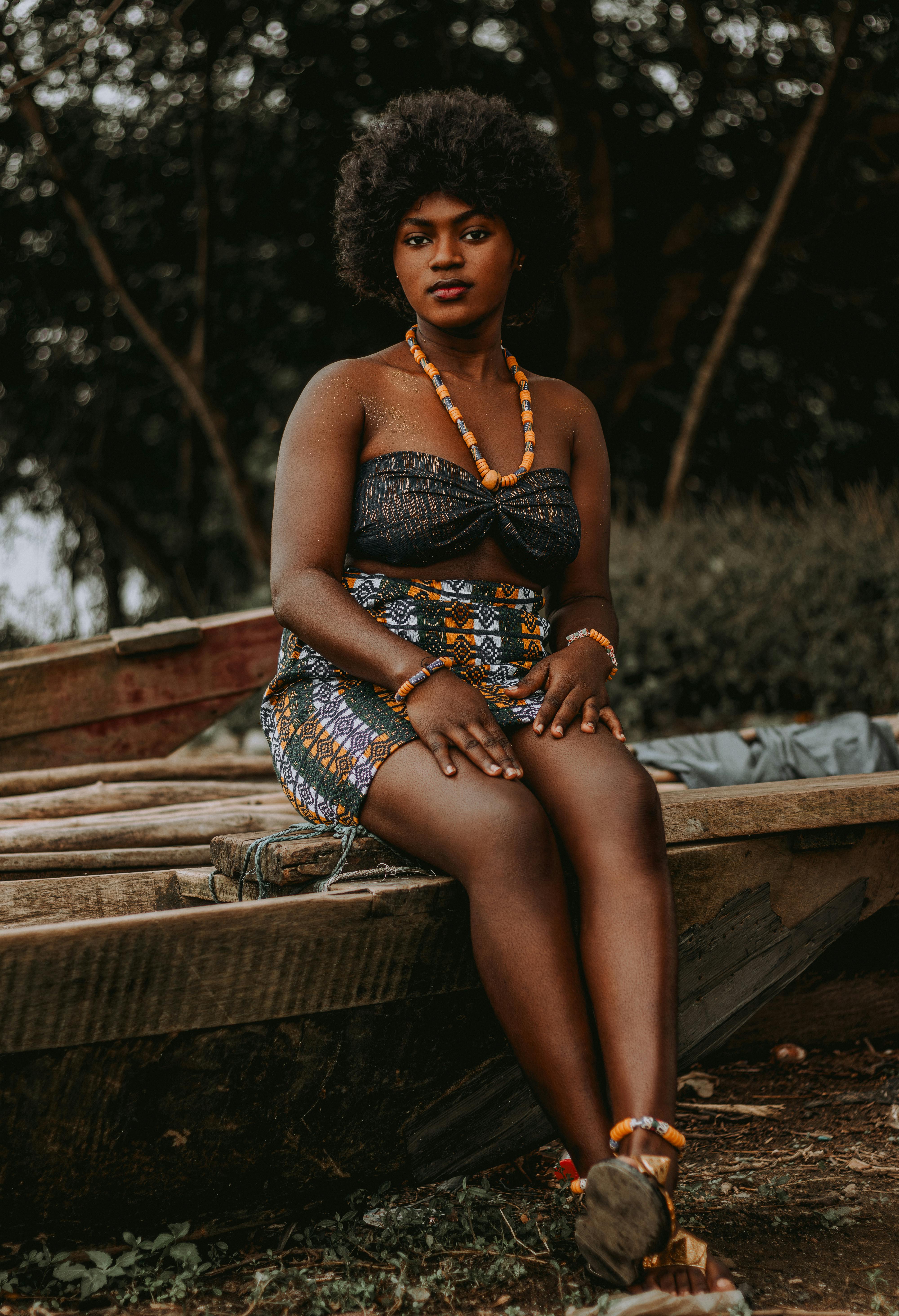 Elegant African Woman in Traditional Attire · Free Stock Photo