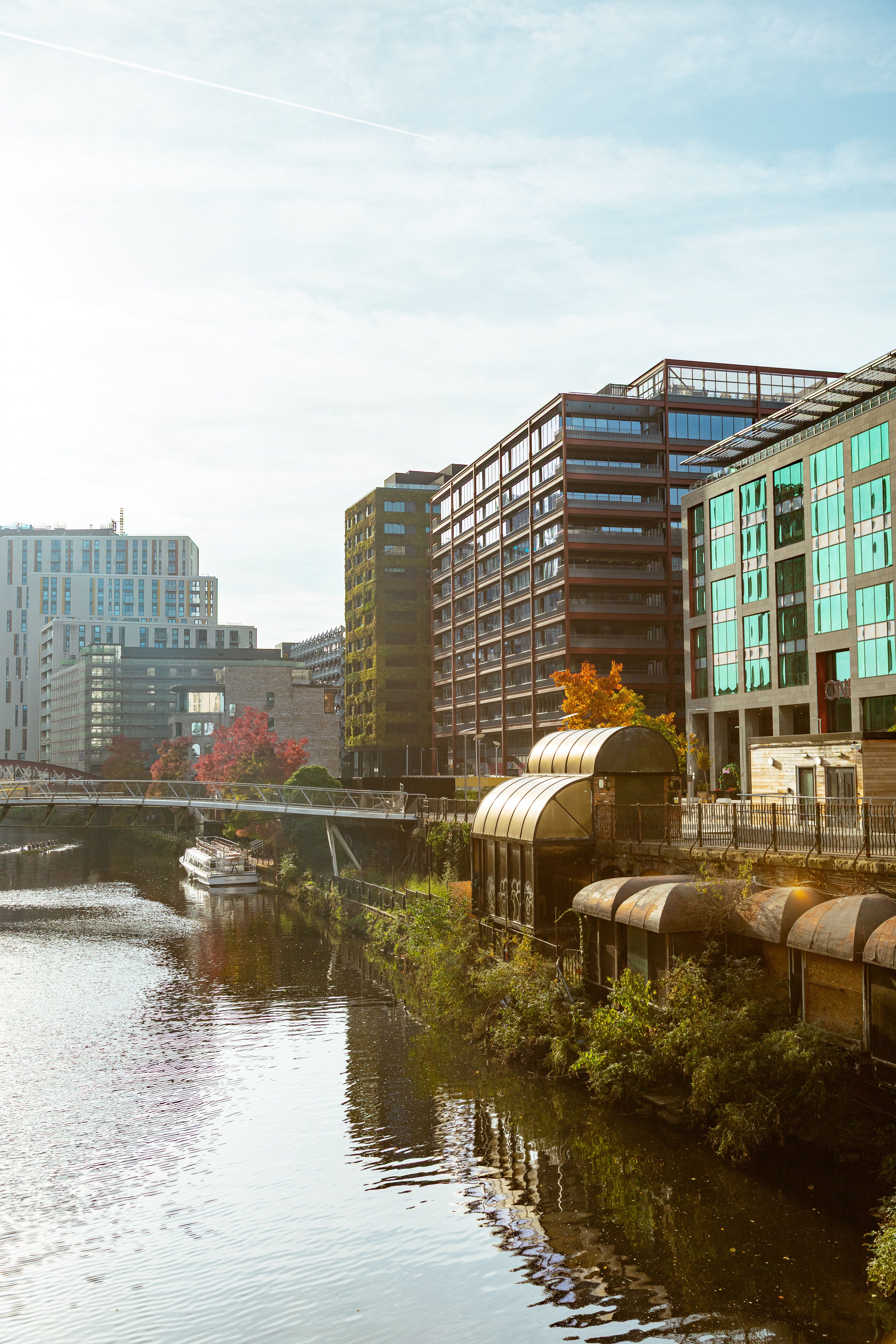Modern Waterfront Buildings in Manchester, UK · Free Stock Photo