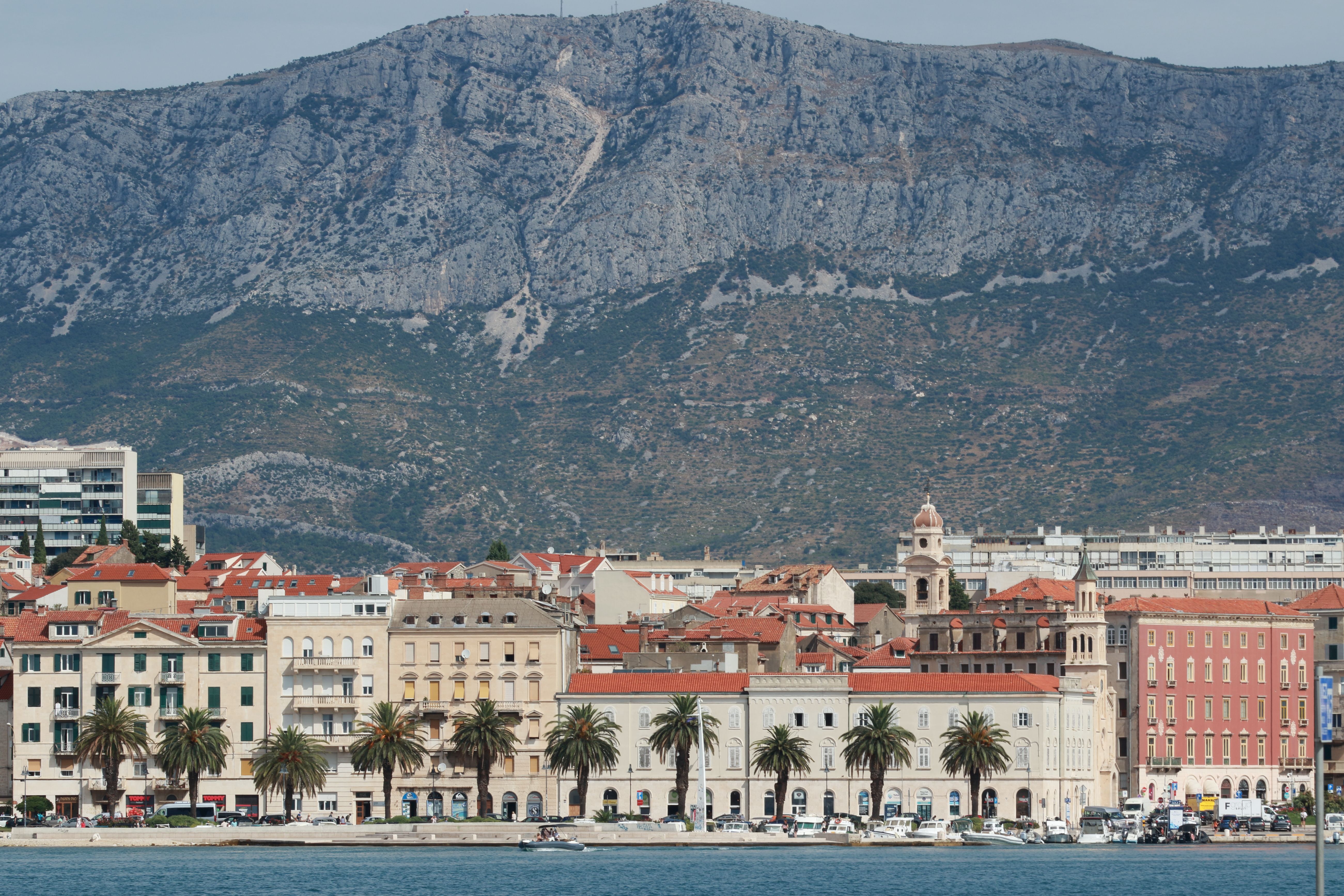 Scenic View of Coastal Split Croatia with Mountains · Free Stock Photo