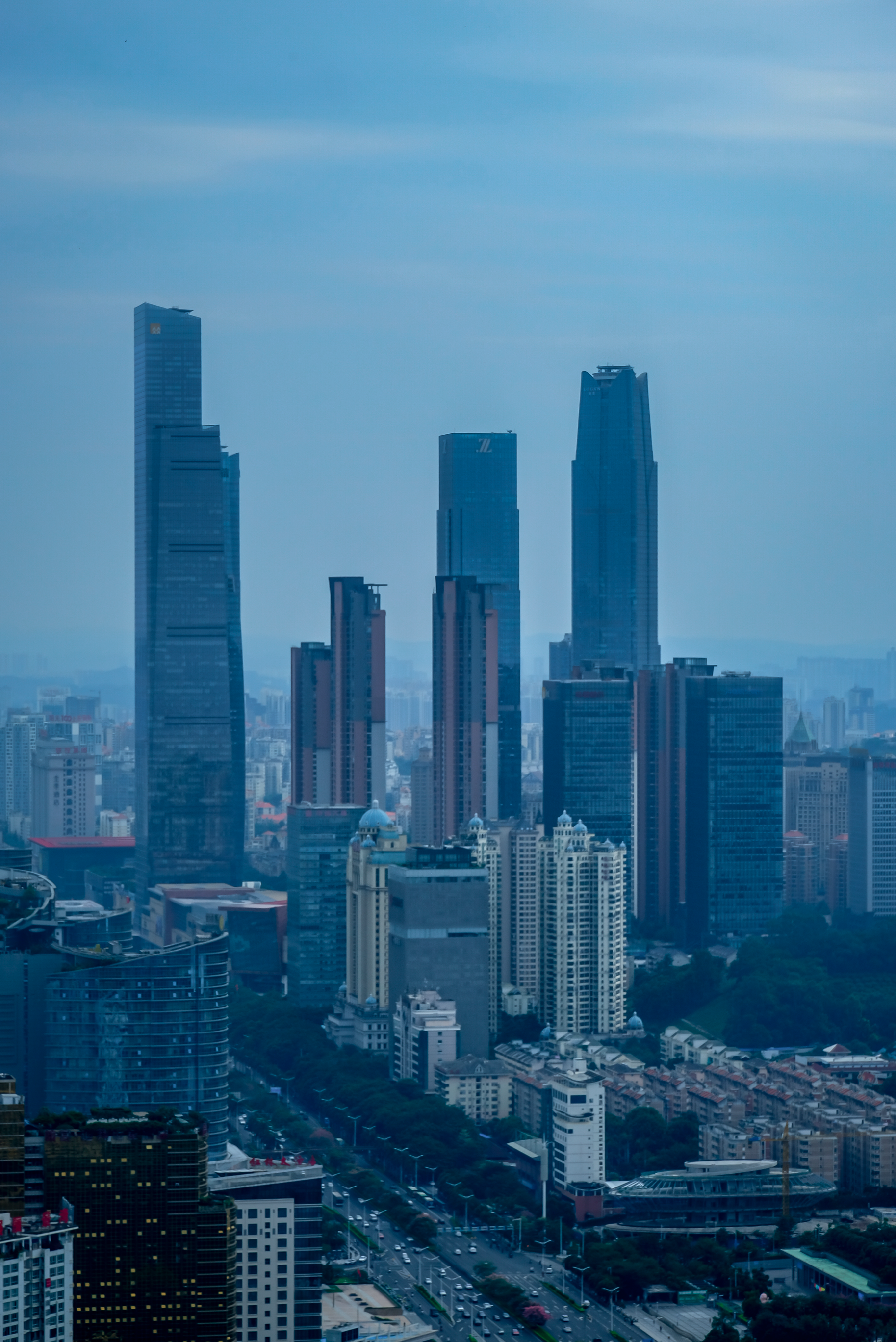 Skyline of Shenzhen with Modern High-Rises · Free Stock Photo