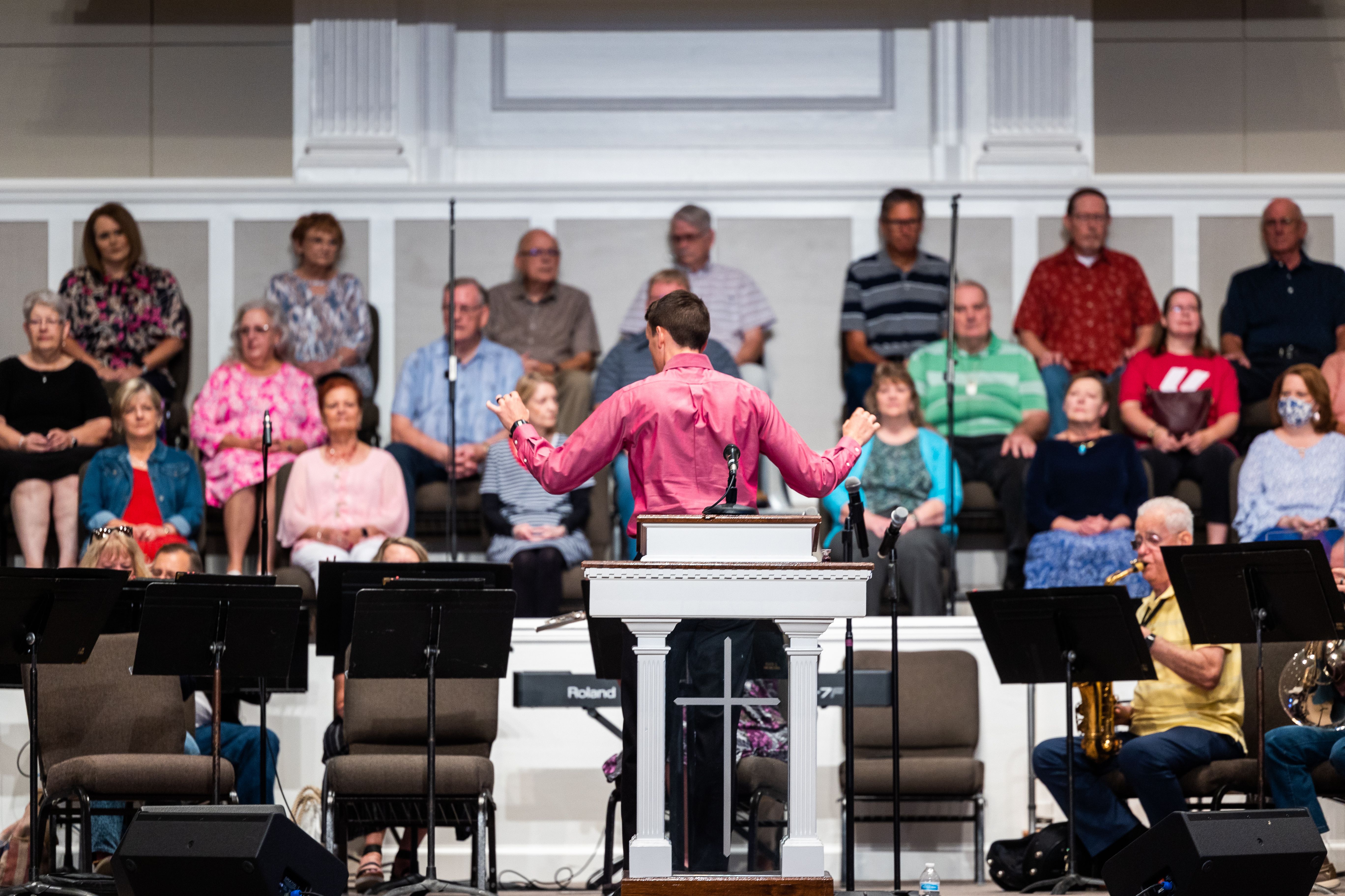 Choir Rehearsal Session Led by Conductor · Free Stock Photo