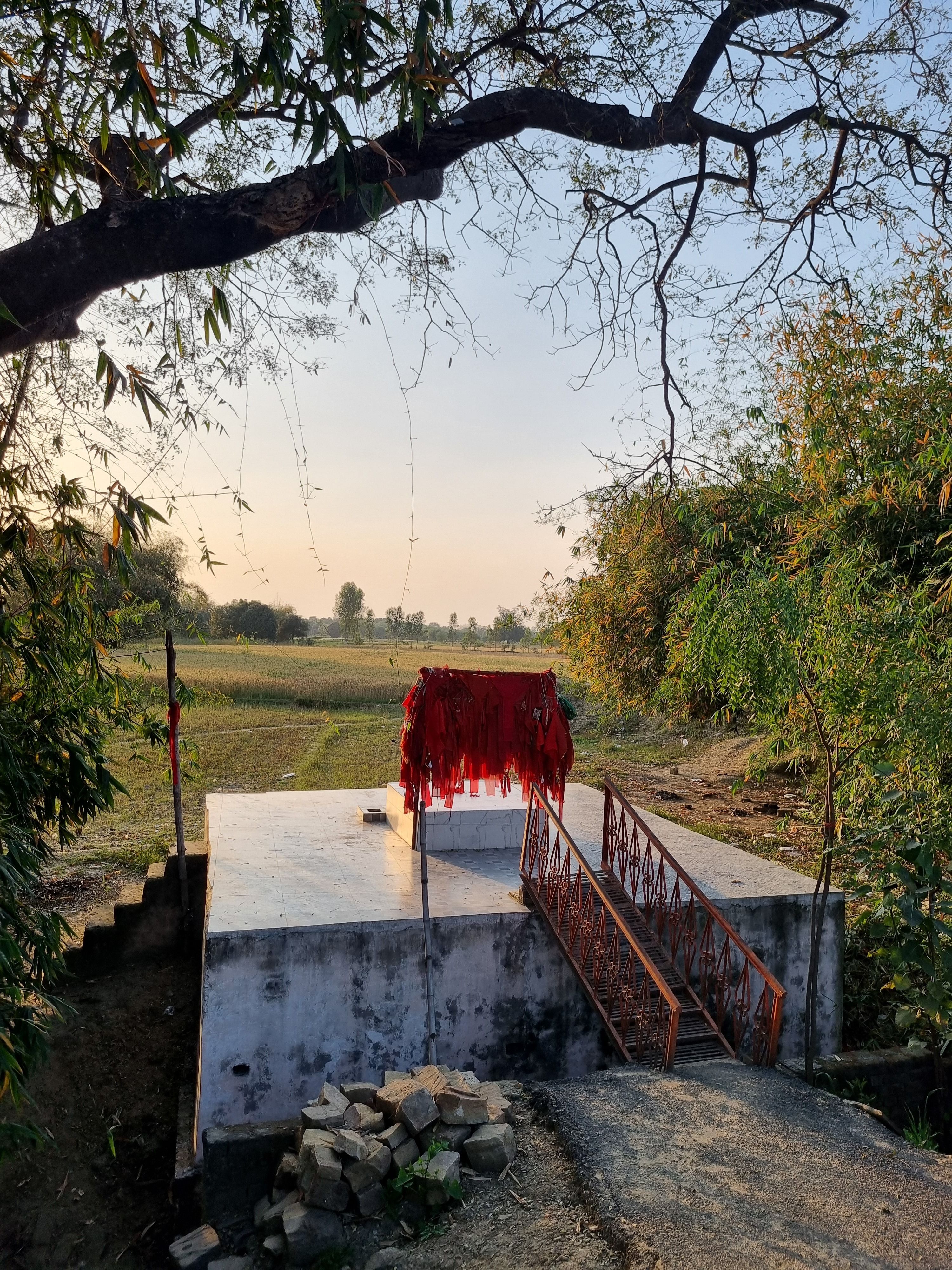 Scenic Outdoor Shrine in Rural Landscape · Free Stock Photo