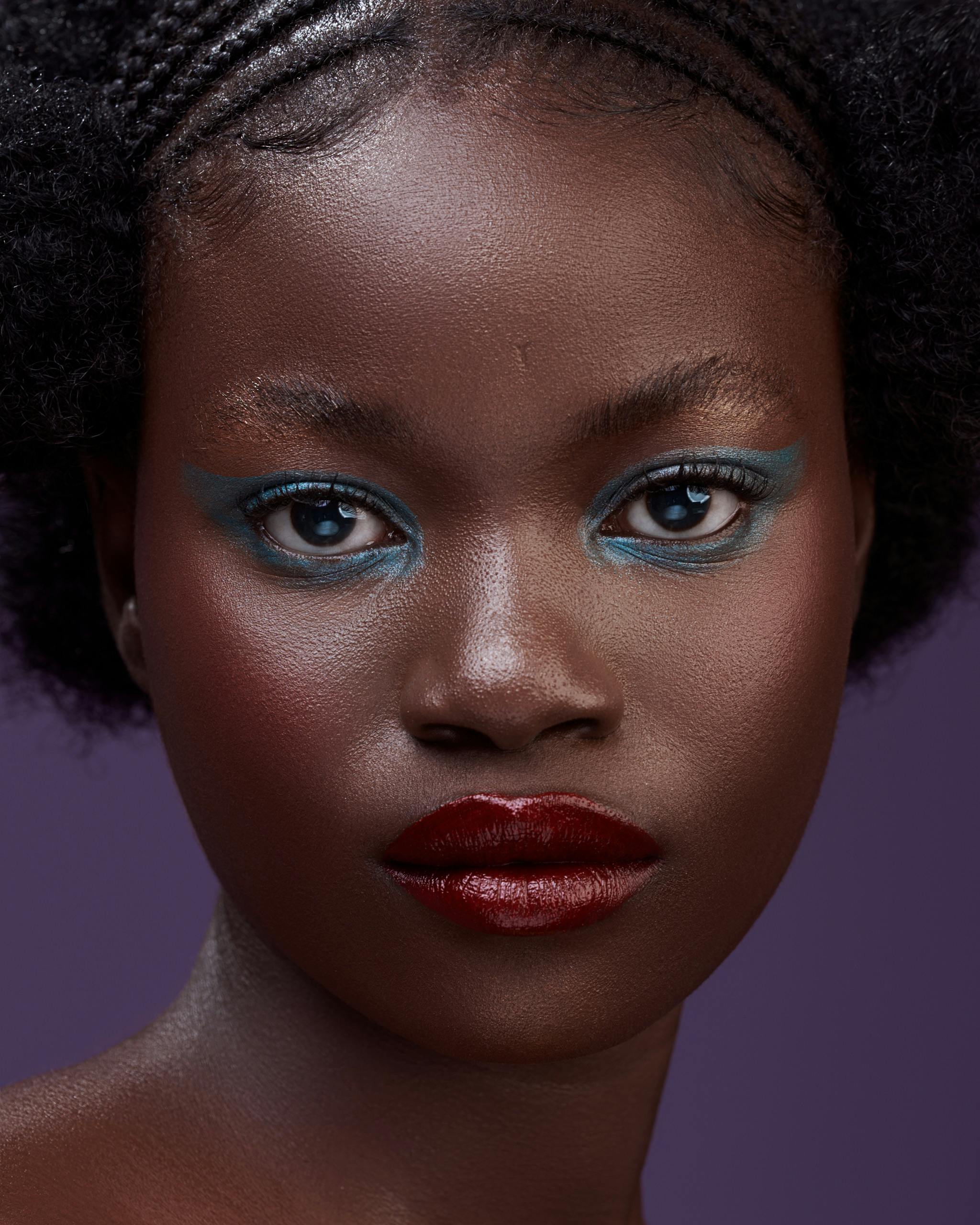 Elegant Fashion Portrait of a Model with Bold Makeup · Free Stock Photo