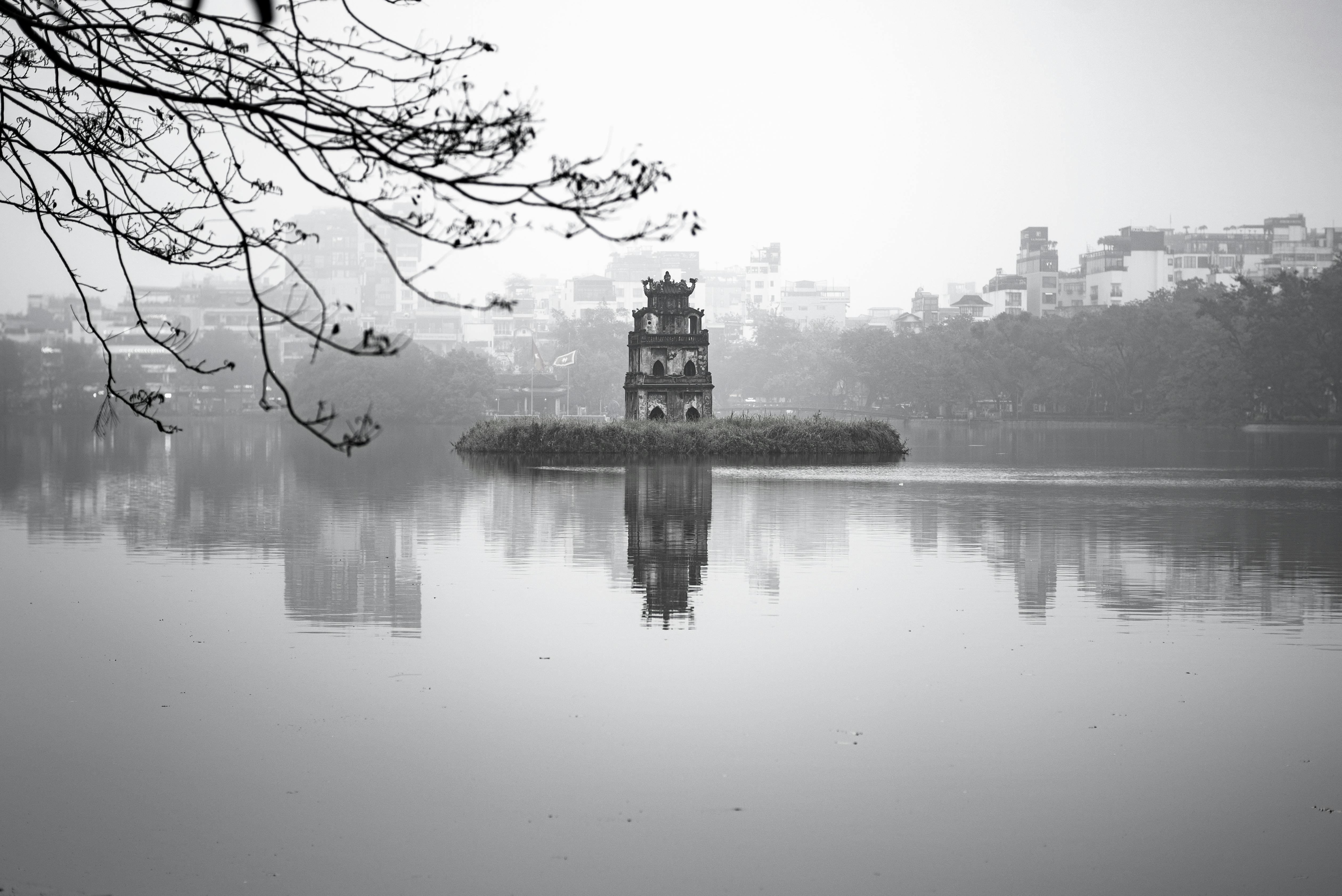 Iconic Turtle Tower on Hoan Kiem Lake, Hanoi · Free Stock Photo