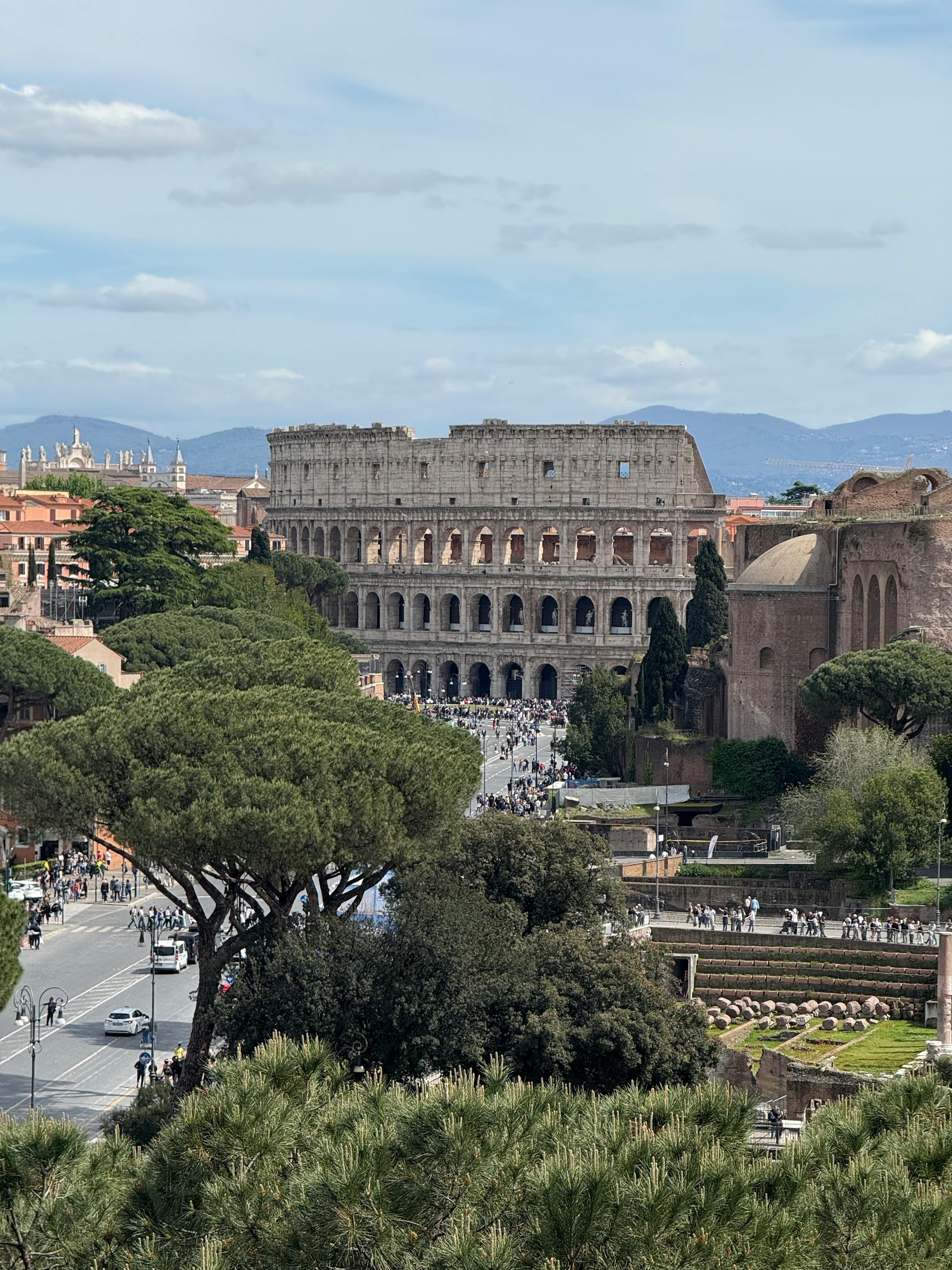 Aerial View of the Colosseum in Rome · Free Stock Photo