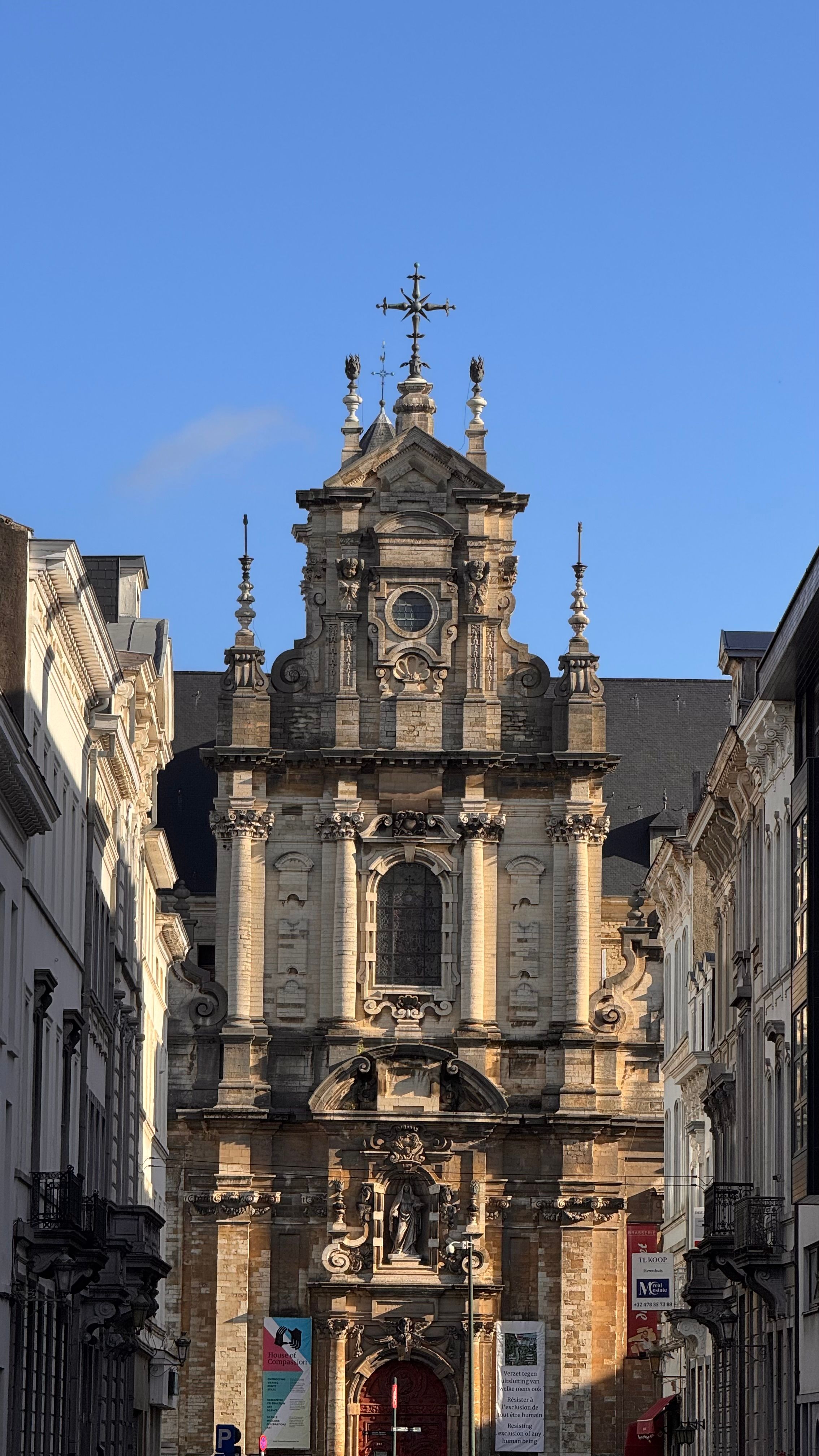 Baroque Church Architecture in Urban Setting · Free Stock Photo