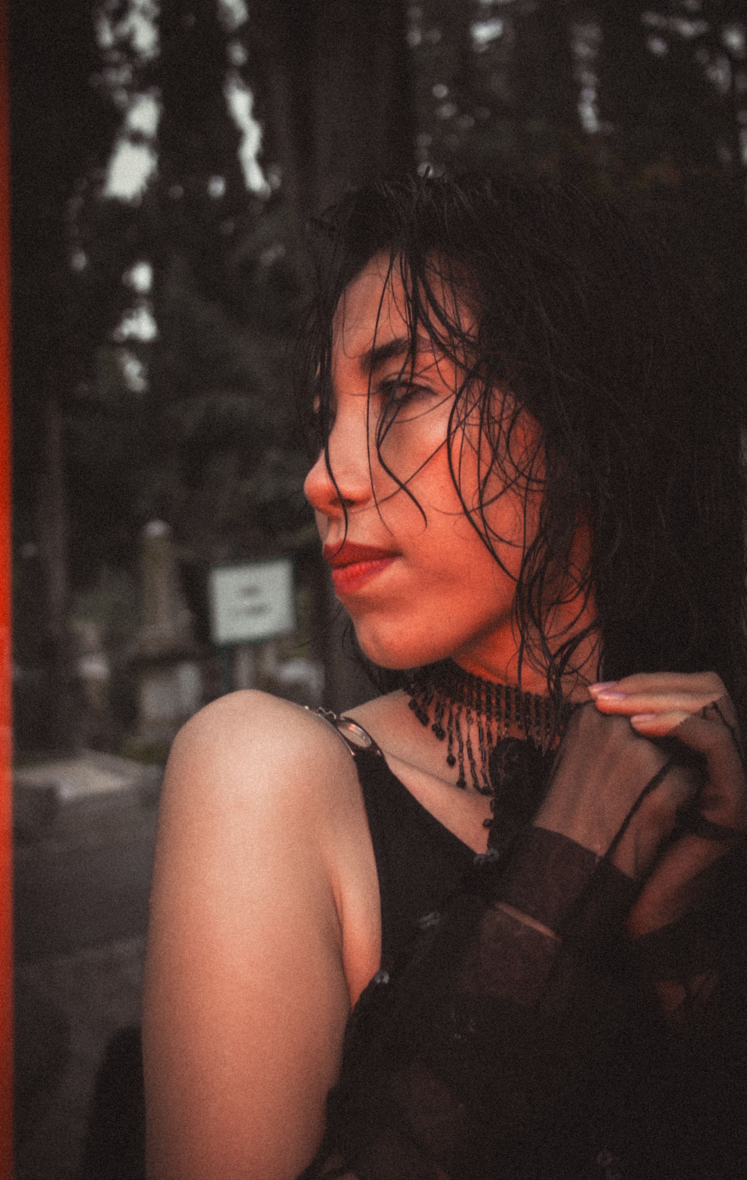 Moody Gothic Portrait in Dark Setting · Free Stock Photo