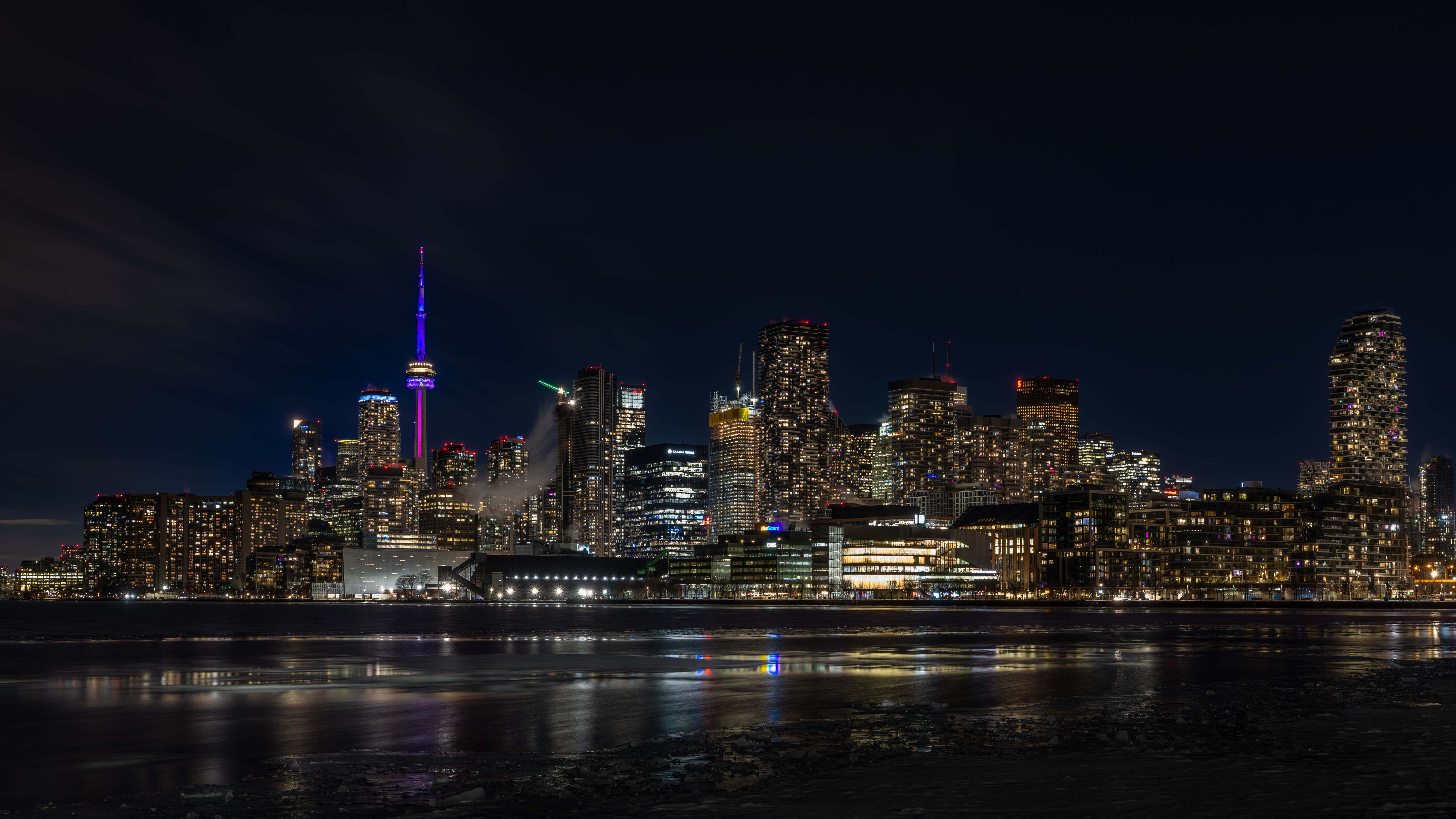 Stunning Night View of New York City Skyline · Free Stock Photo