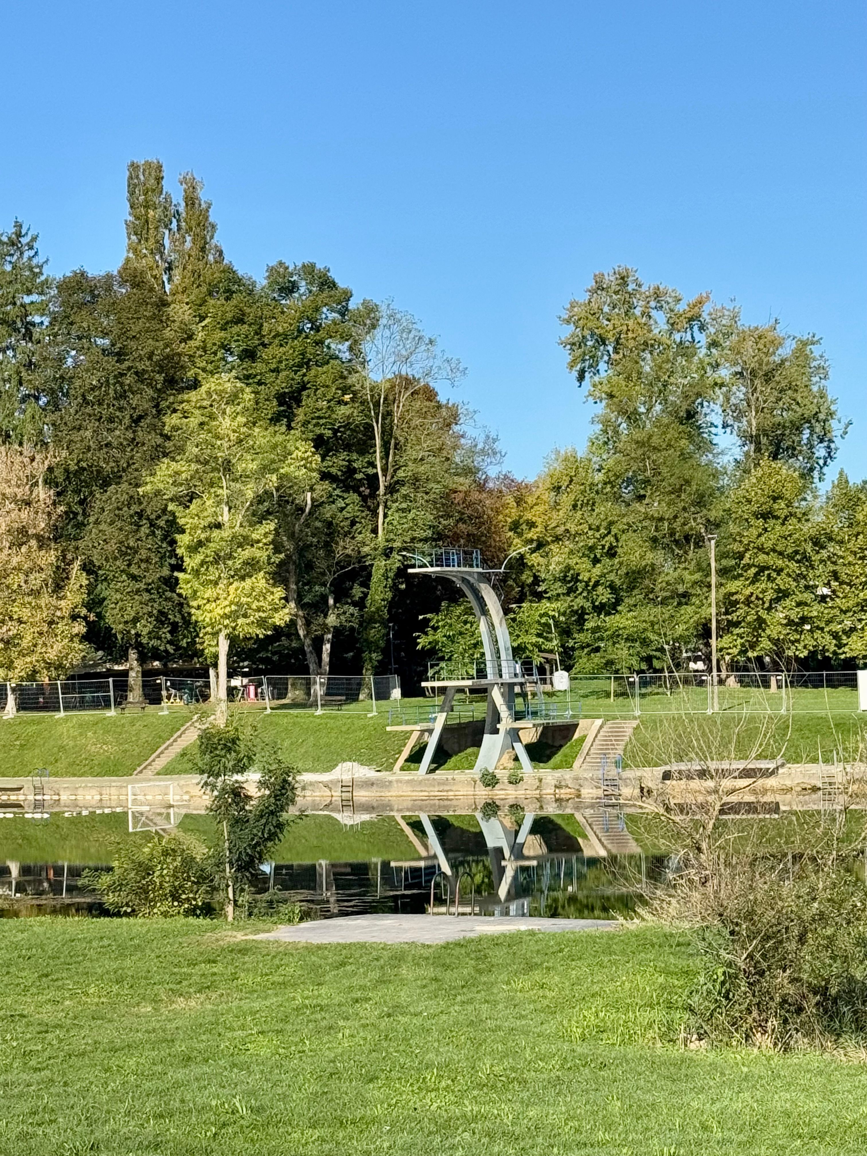 Diving Platform by River in Karlovac Park · Free Stock Photo