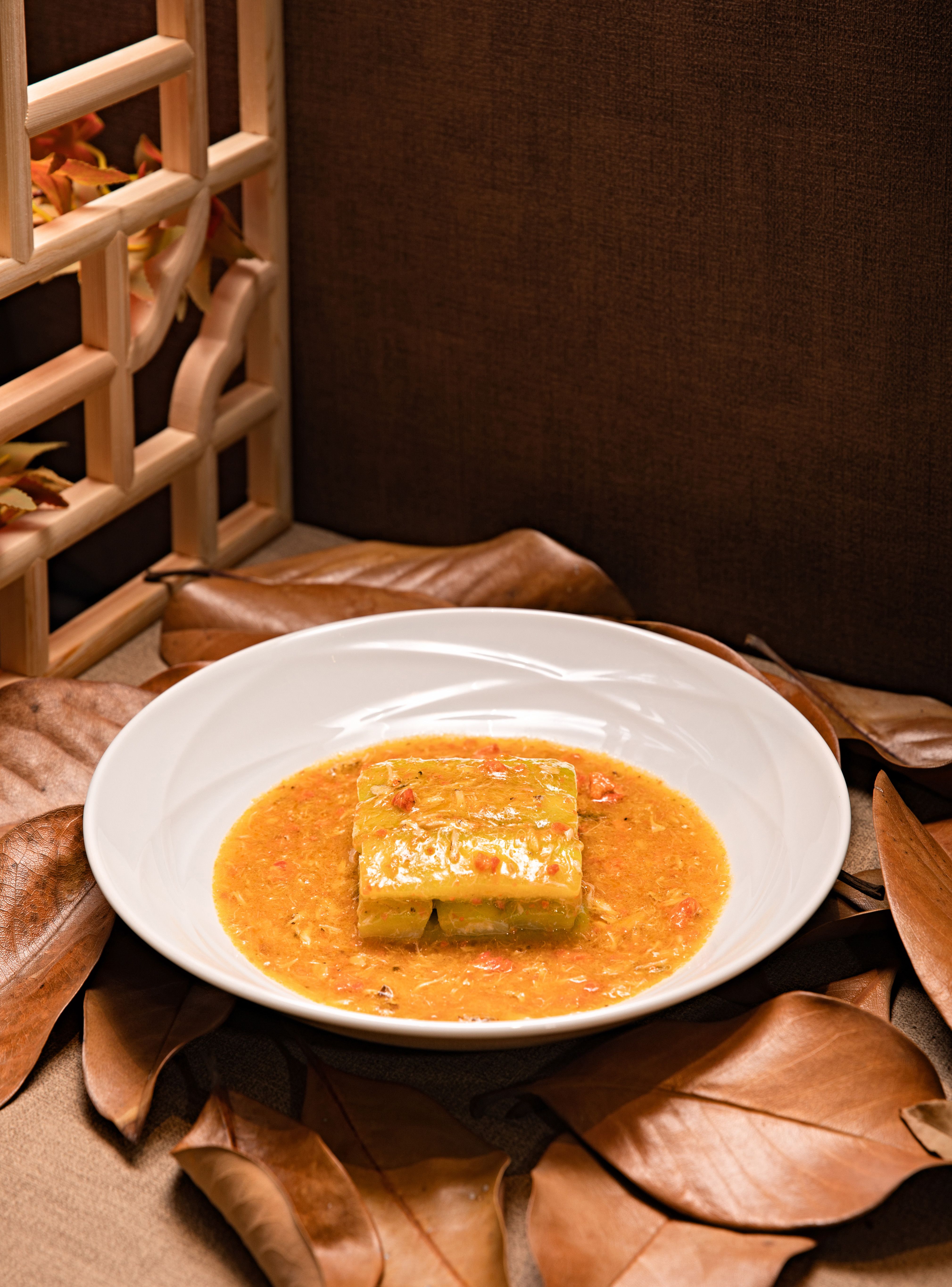 Gourmet Presentation of Tofu Curry Dish · Free Stock Photo