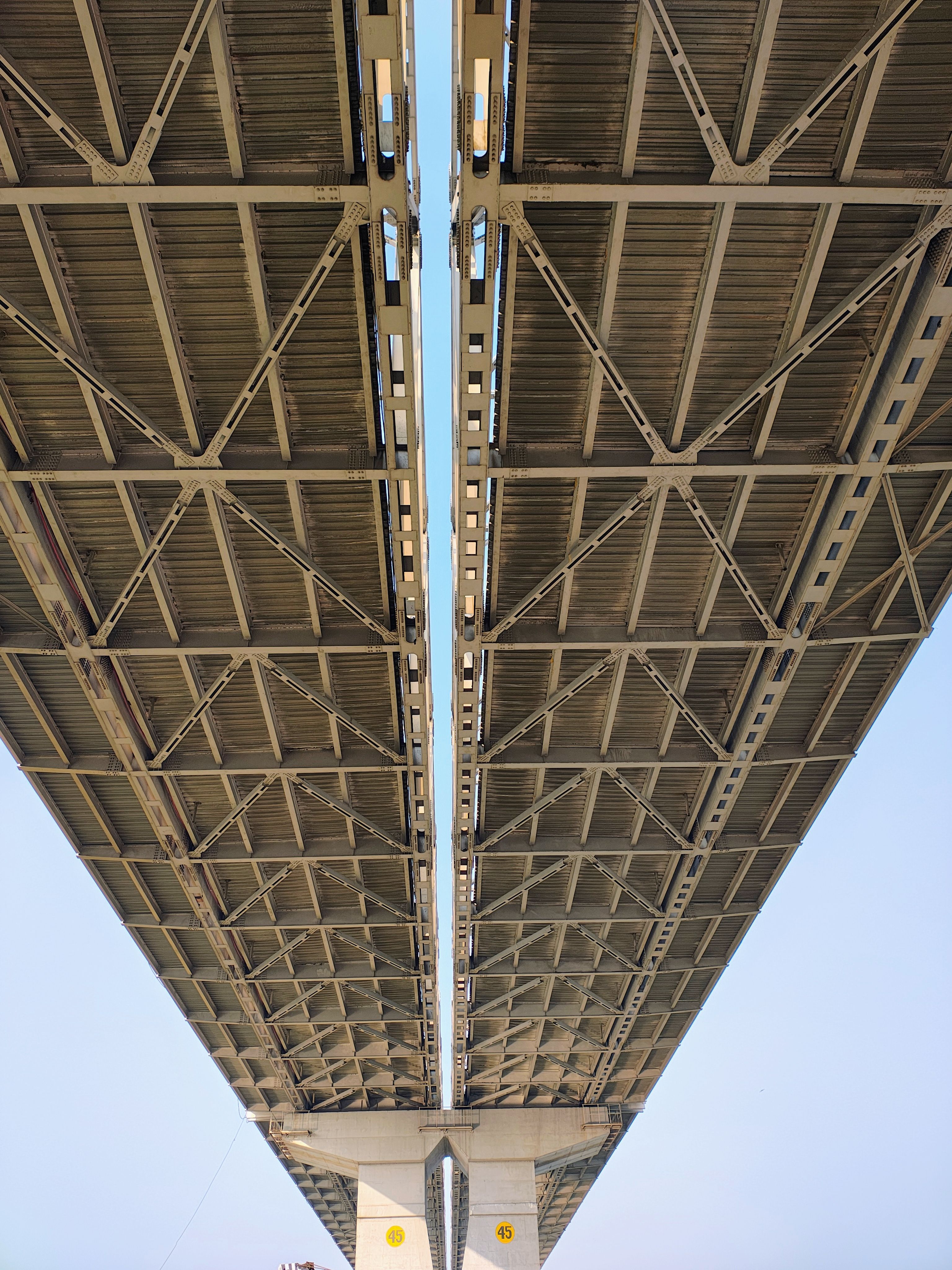 Underneath Steel Bridge Architecture Angle · Free Stock Photo