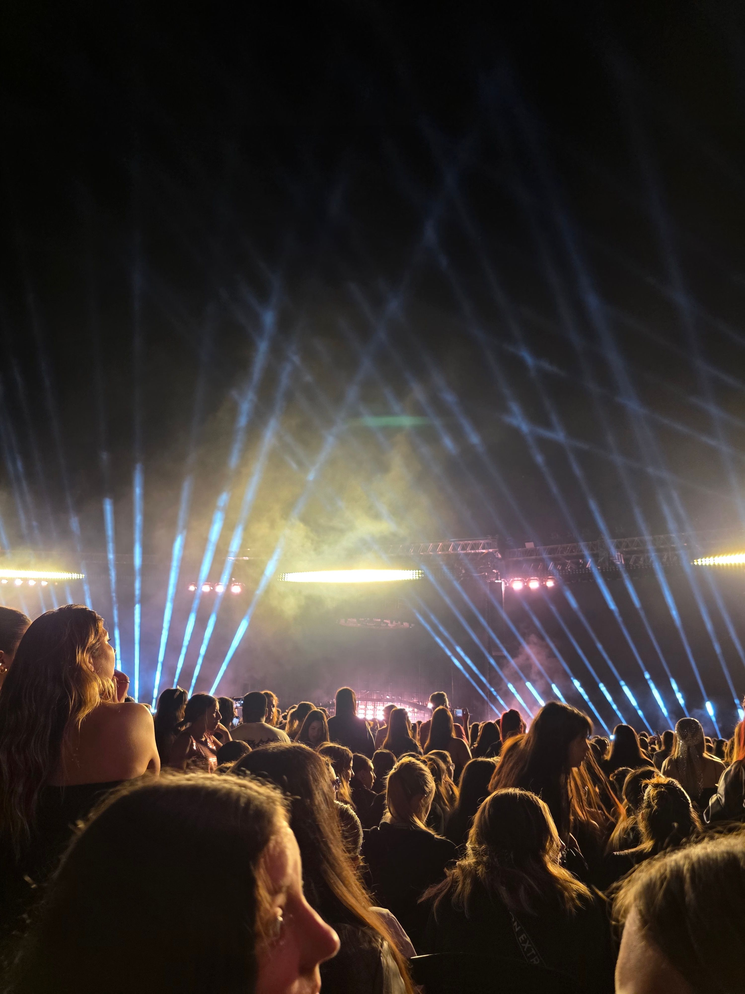 Vibrant Night Concert with Crowd and Light Show · Free Stock Photo