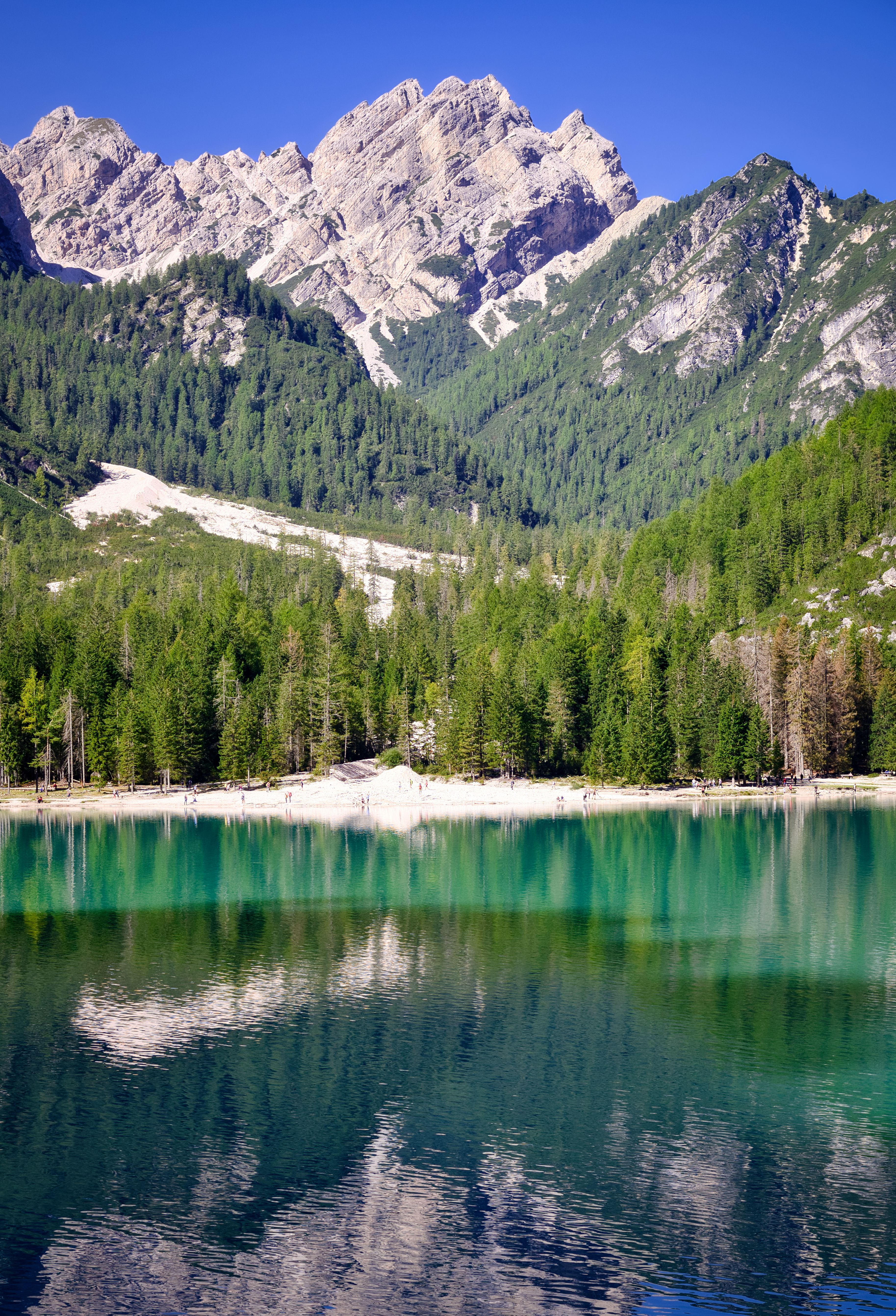 Lake Prags in the Prags Dolomites in South Tyrol, Italy · Free Stock Photo