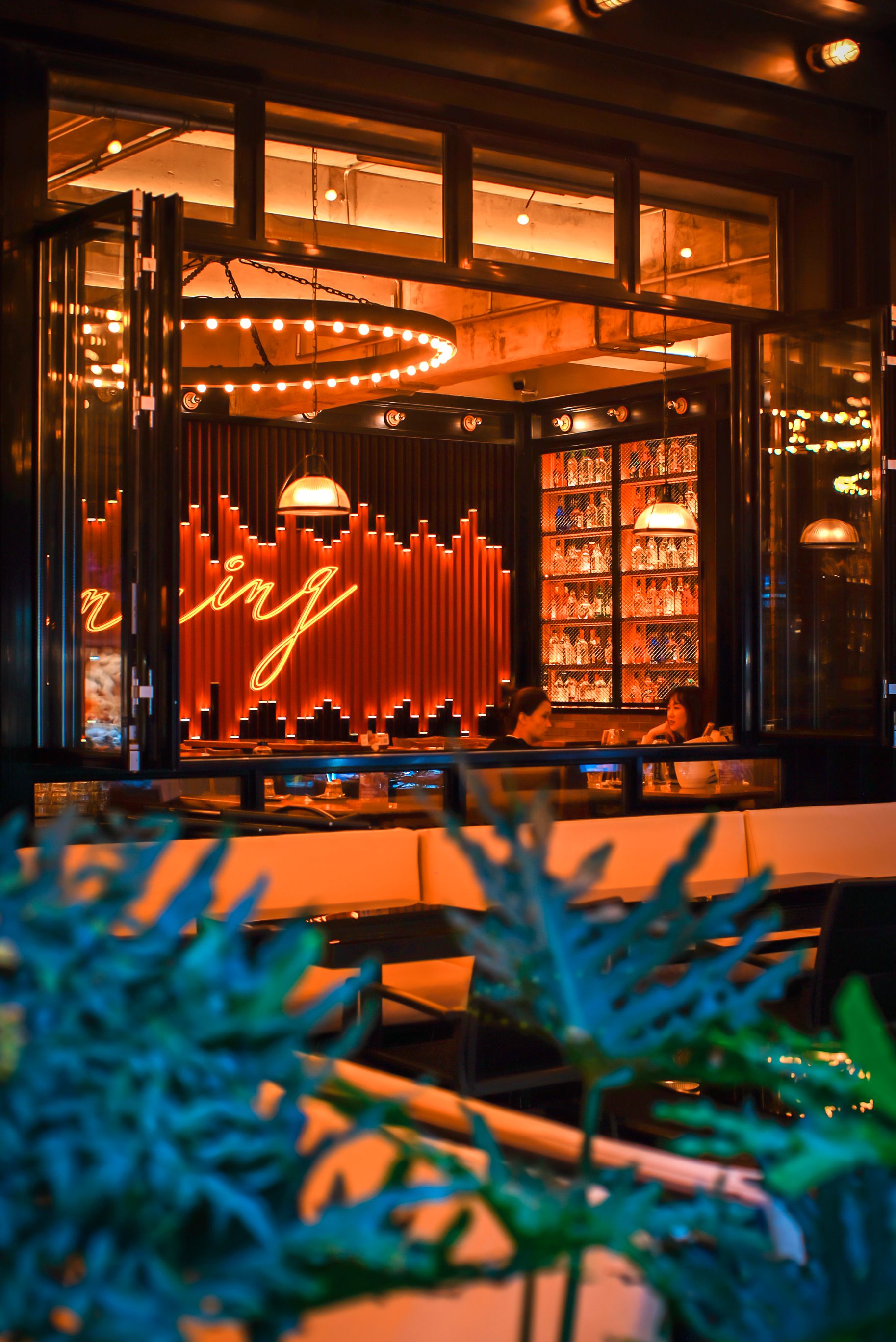 Cozy Restaurant Interior with Warm Lighting · Free Stock Photo