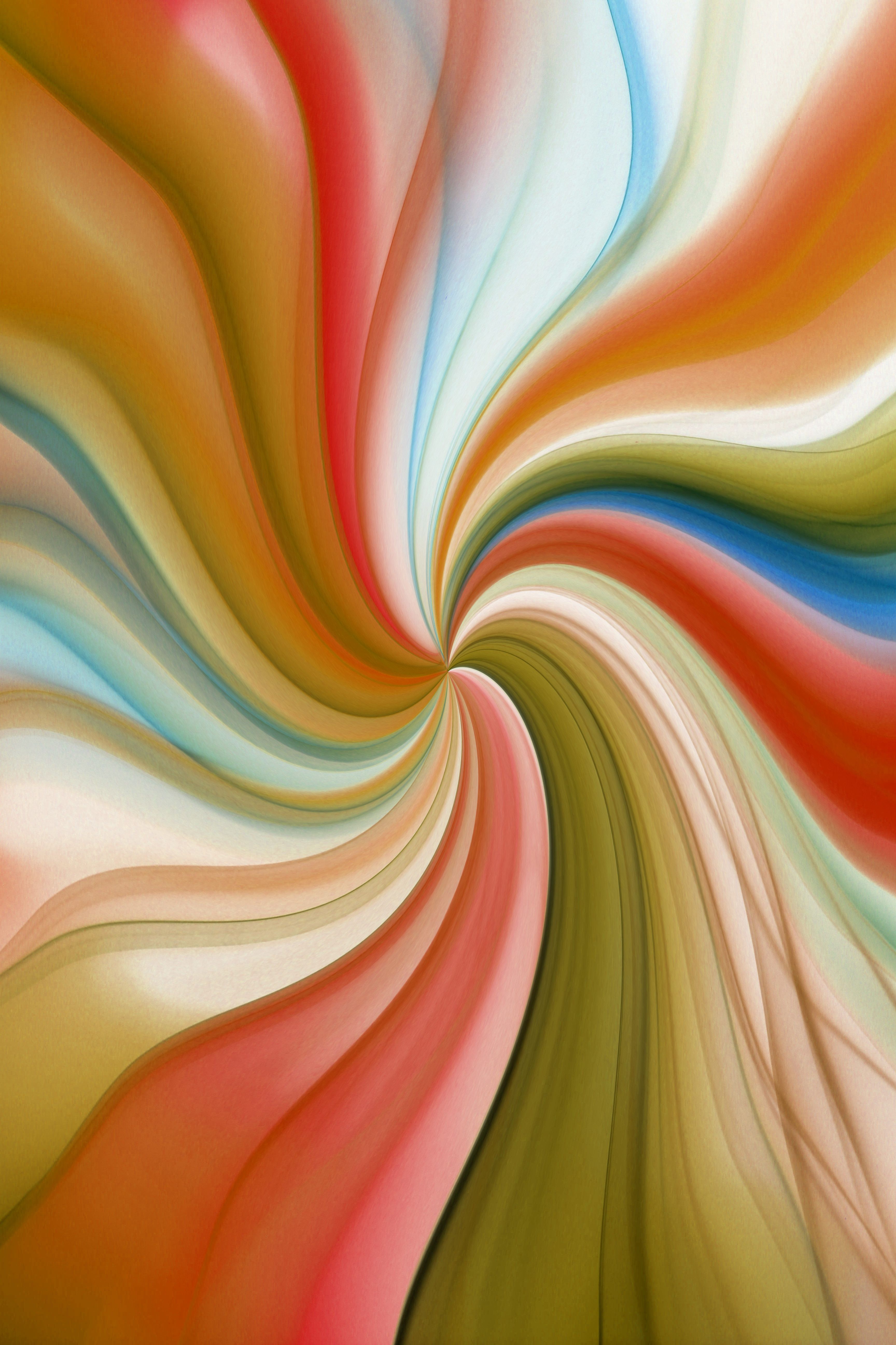 Colorful Abstract Swirl Pattern Art · Free Stock Photo
