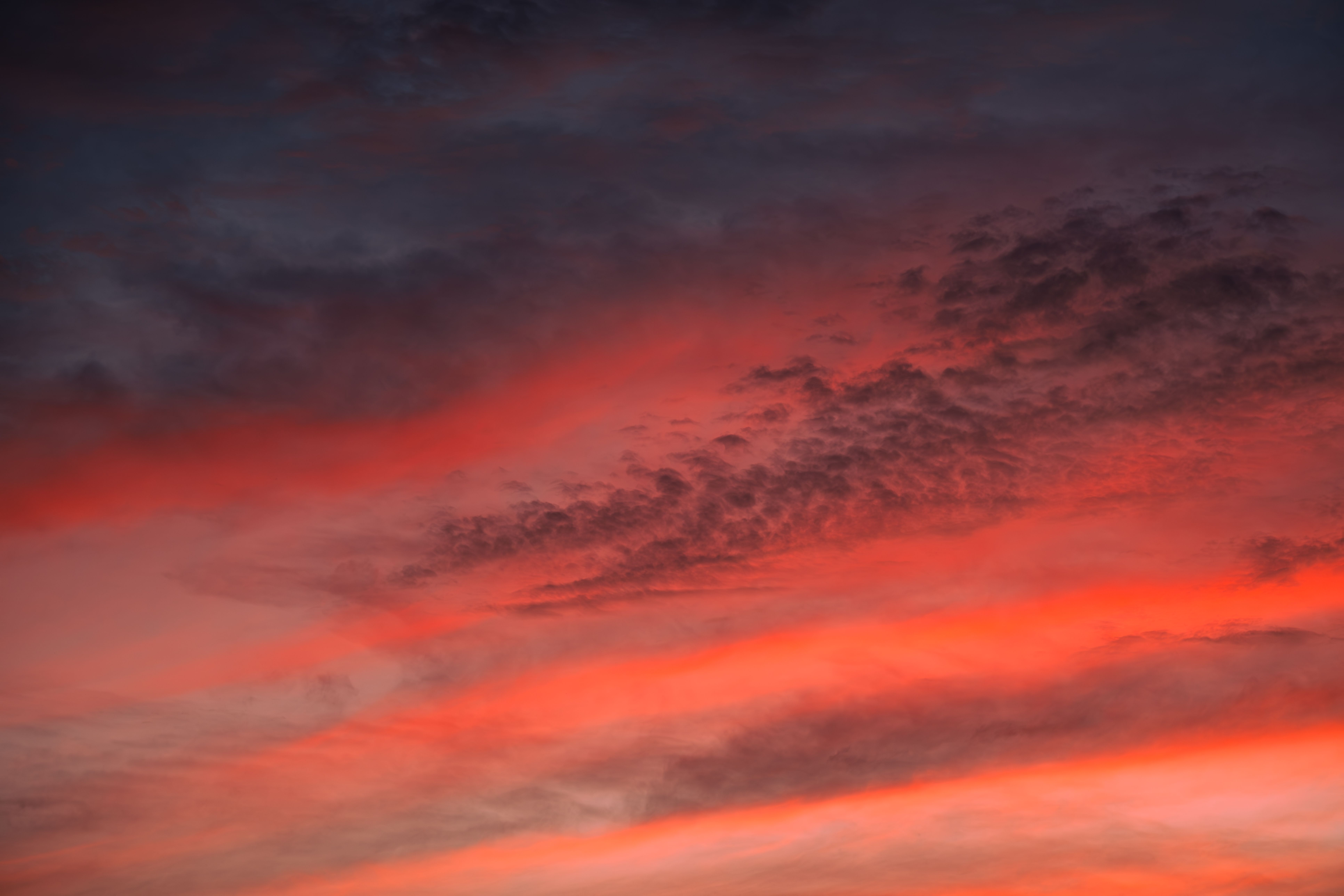 A Beautiful Blue Sky of Red Clouds · Free Stock Photo