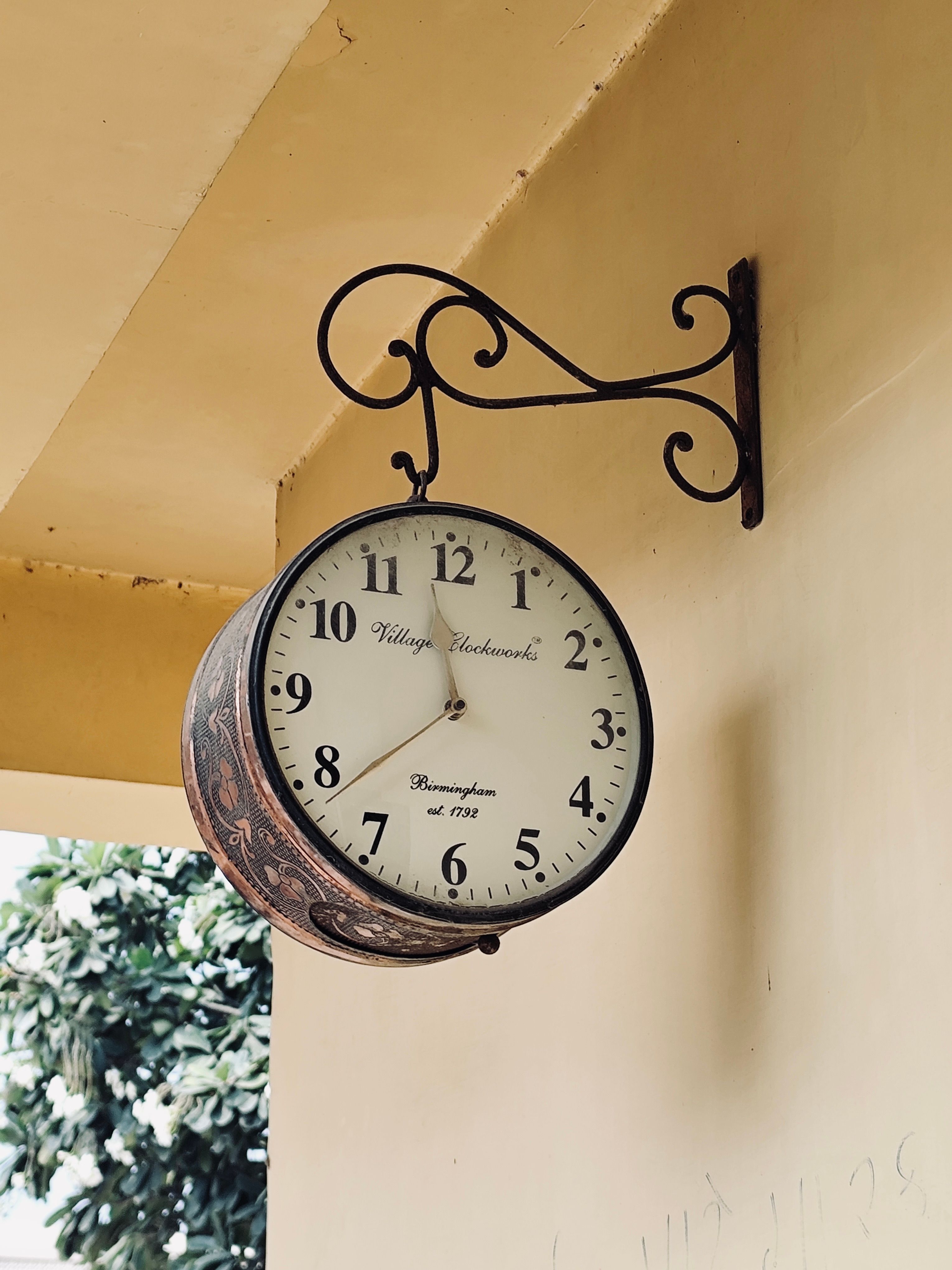 Vintage Outdoor Clock in Ahmedabad, India · Free Stock Photo