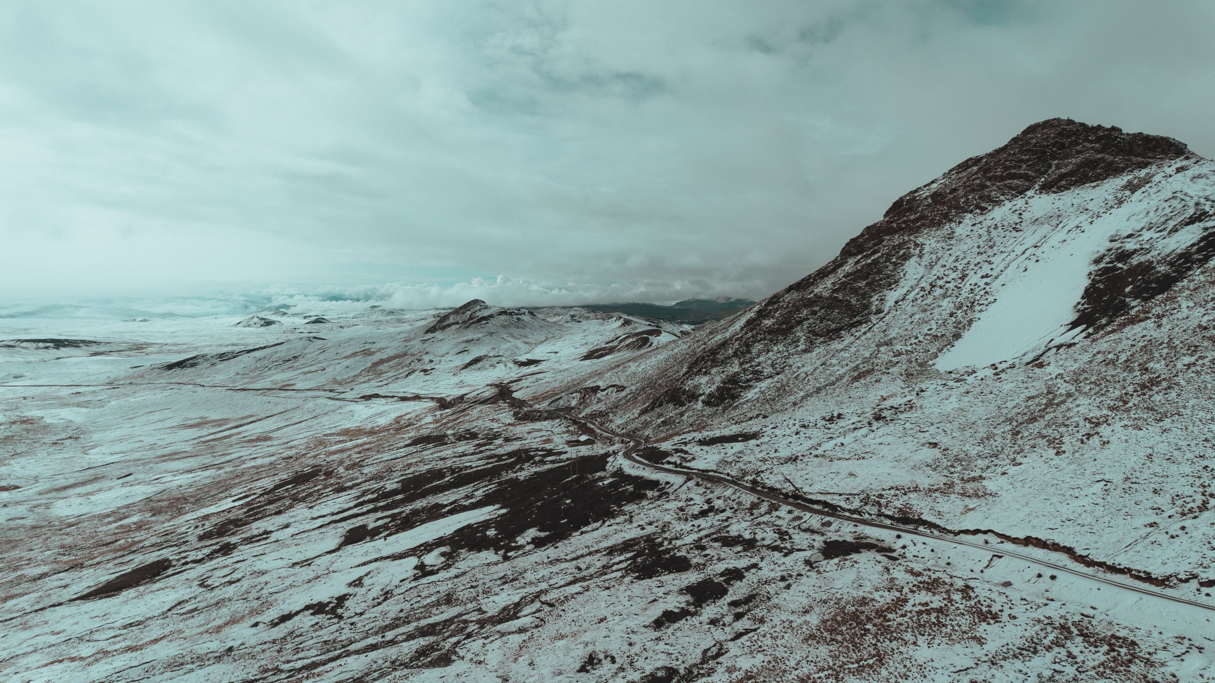 Aerial View of Snow-Capped Andes Mountains · Free Stock Photo