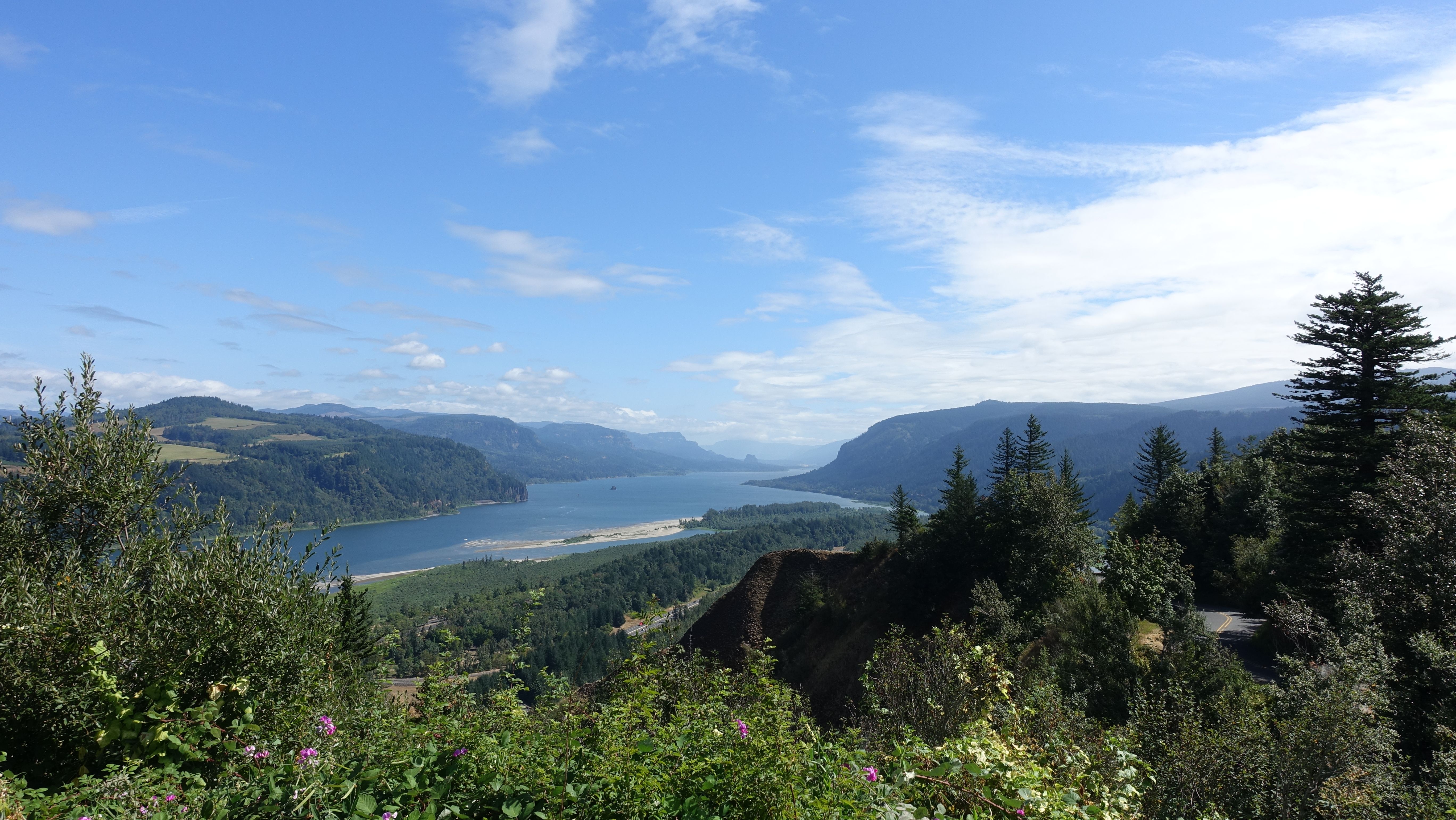 Scenic View of Columbia River Gorge Landscape · Free Stock Photo