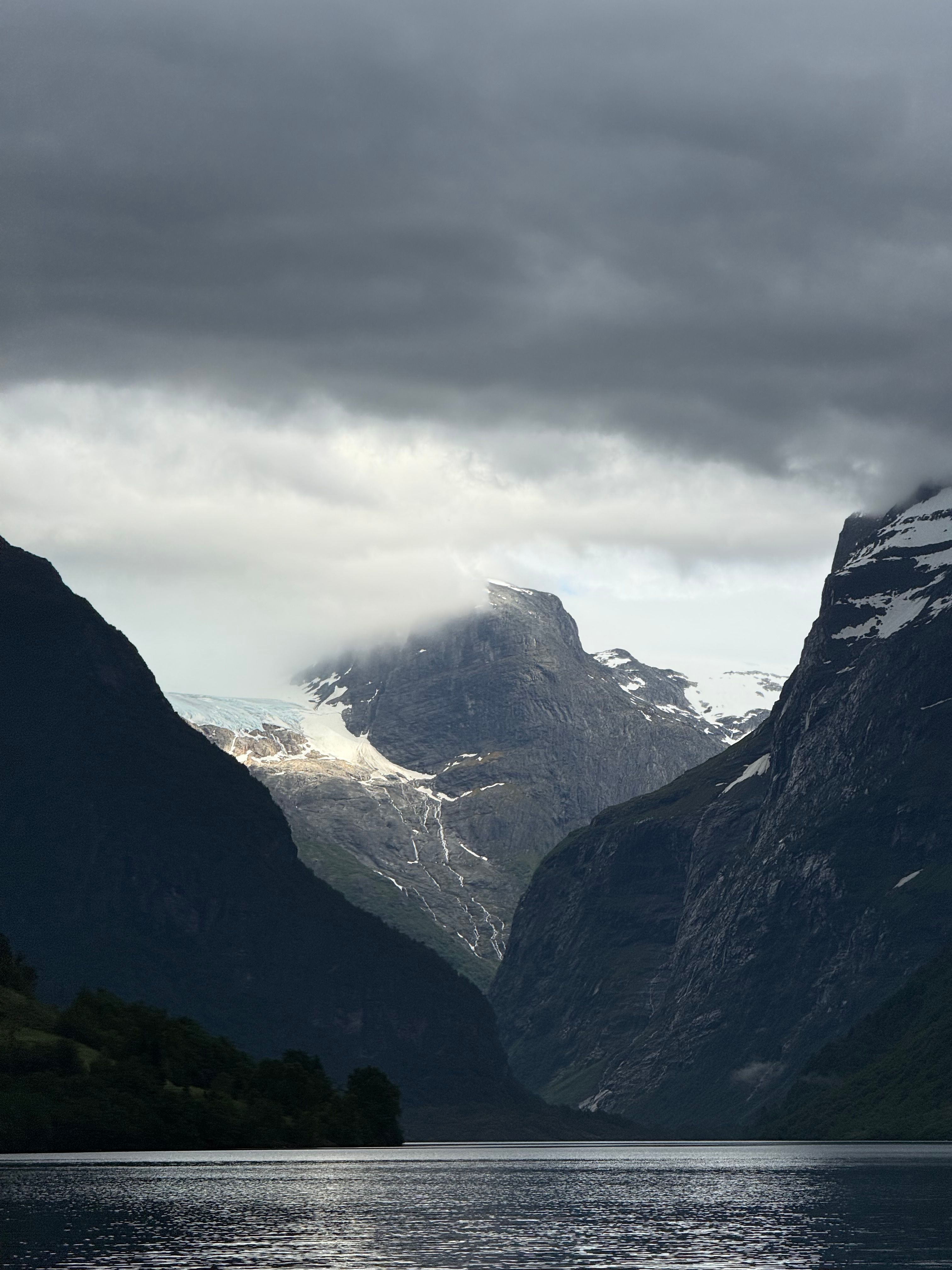Dramatic Norwegian Fjord Under Moody Skies · Free Stock Photo