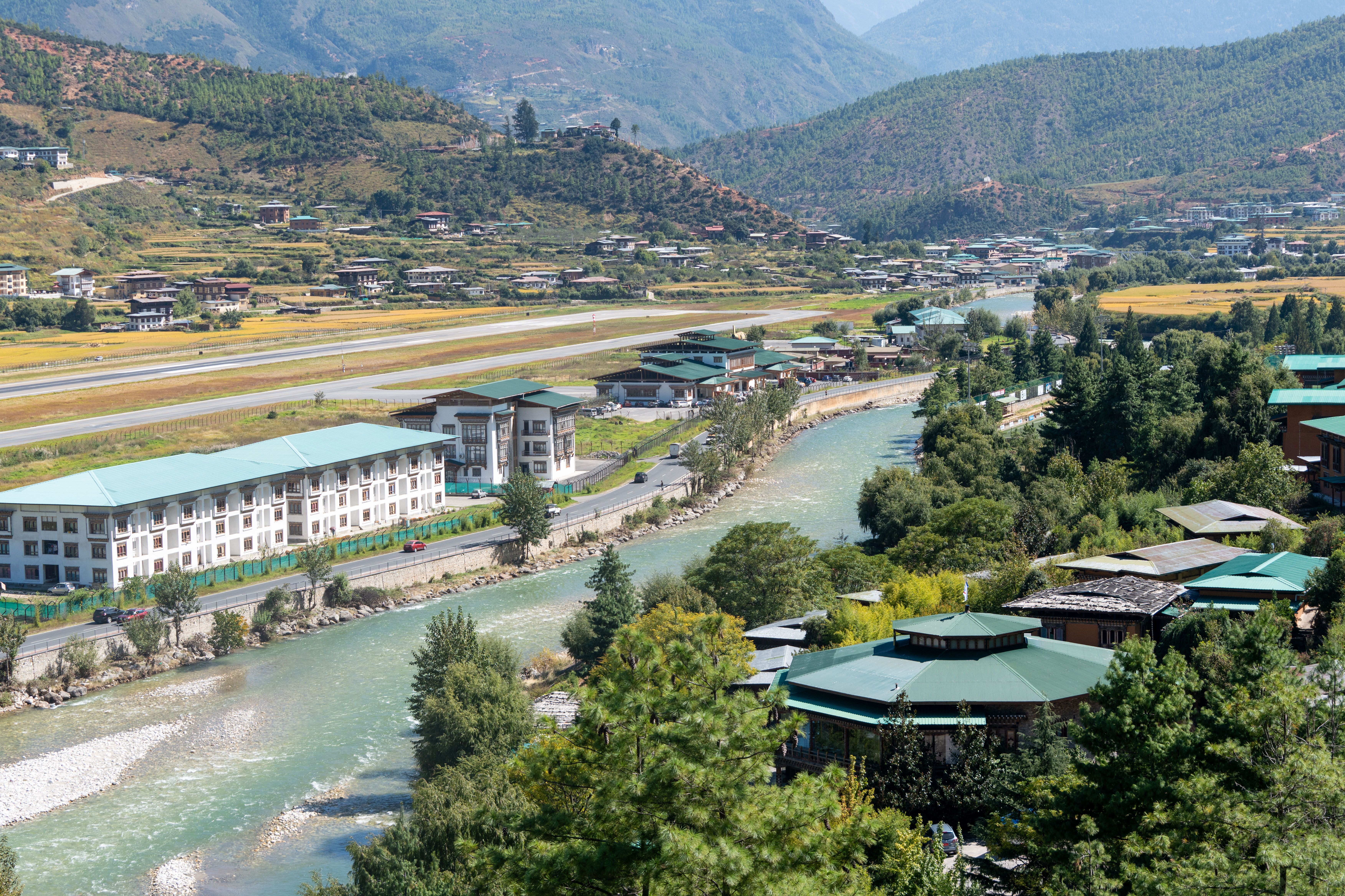 Scenic View of Paro Valley in Bhutan · Free Stock Photo