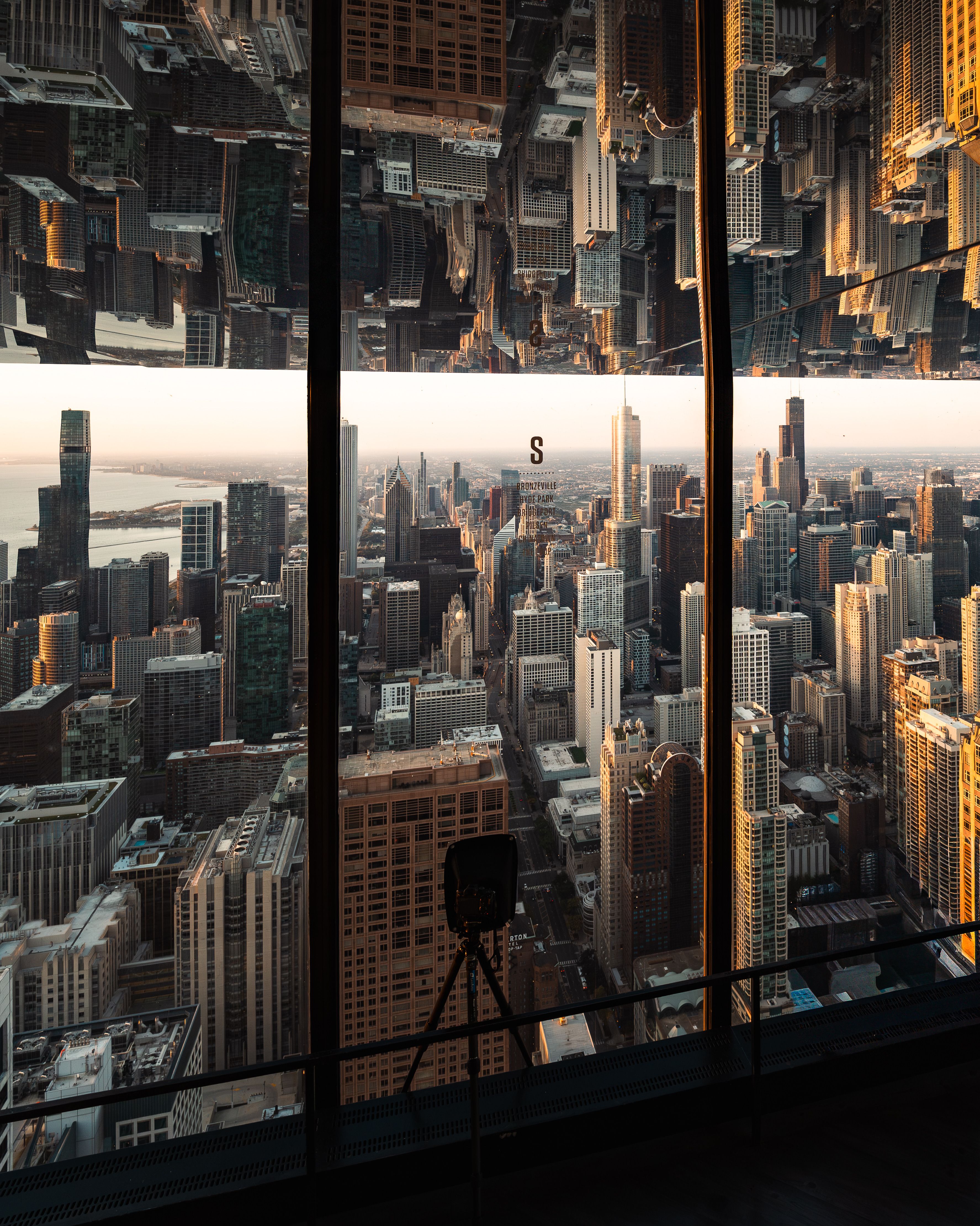 Chicago Skyline Reflected at Sunrise · Free Stock Photo