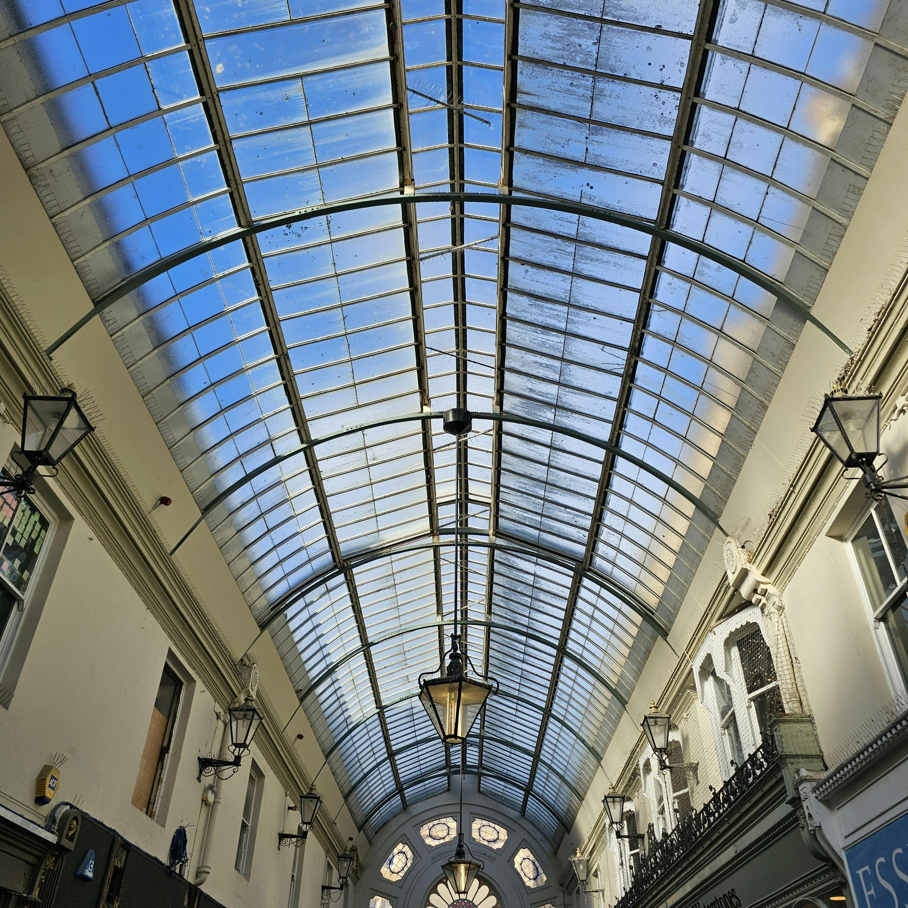 Elegant Glass Roof in Shopping Arcade, Bournemouth · Free Stock Photo