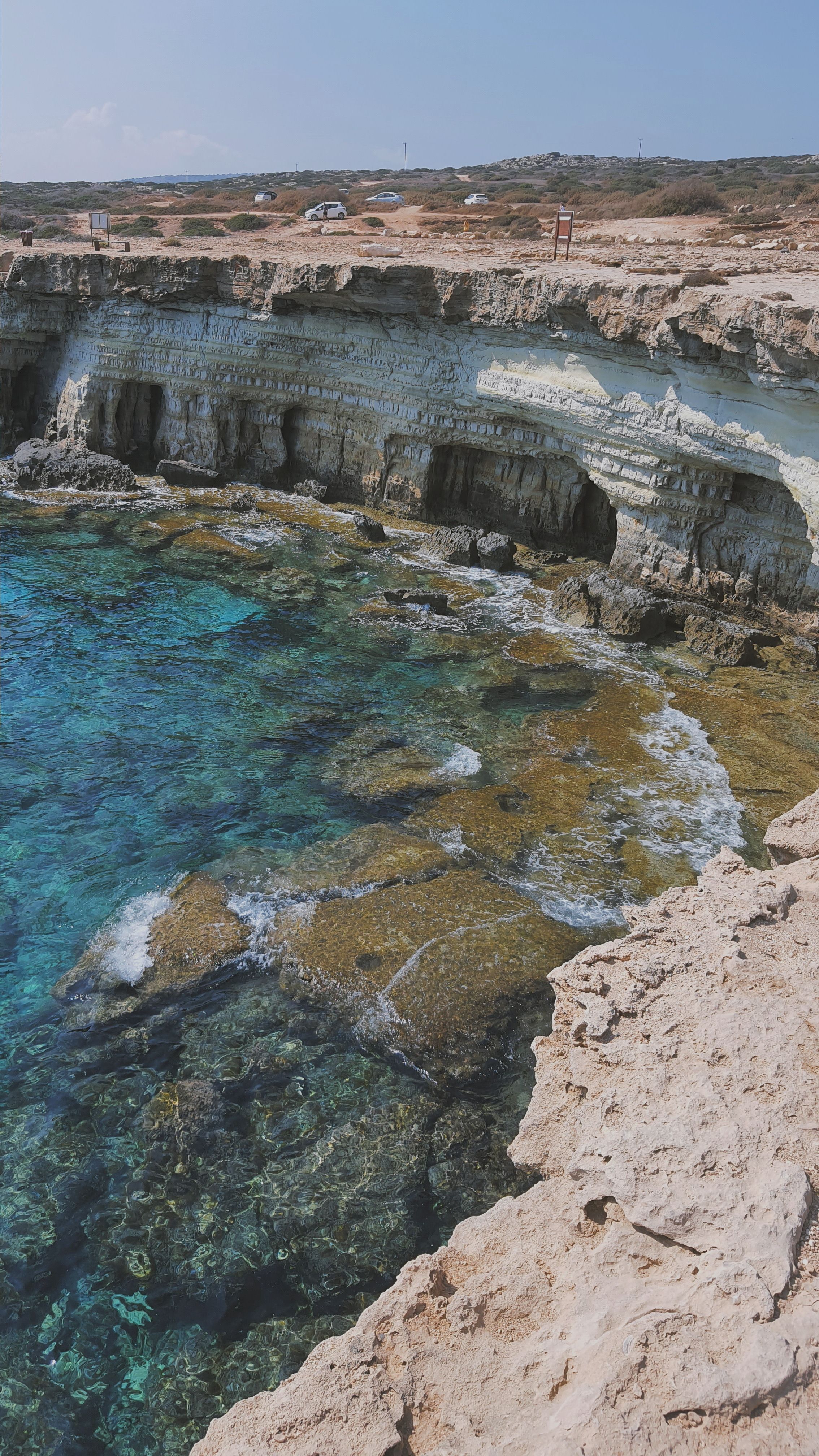 Stunning Coastal Cliffs and Crystal Clear Waters in Cyprus · Free Stock ...
