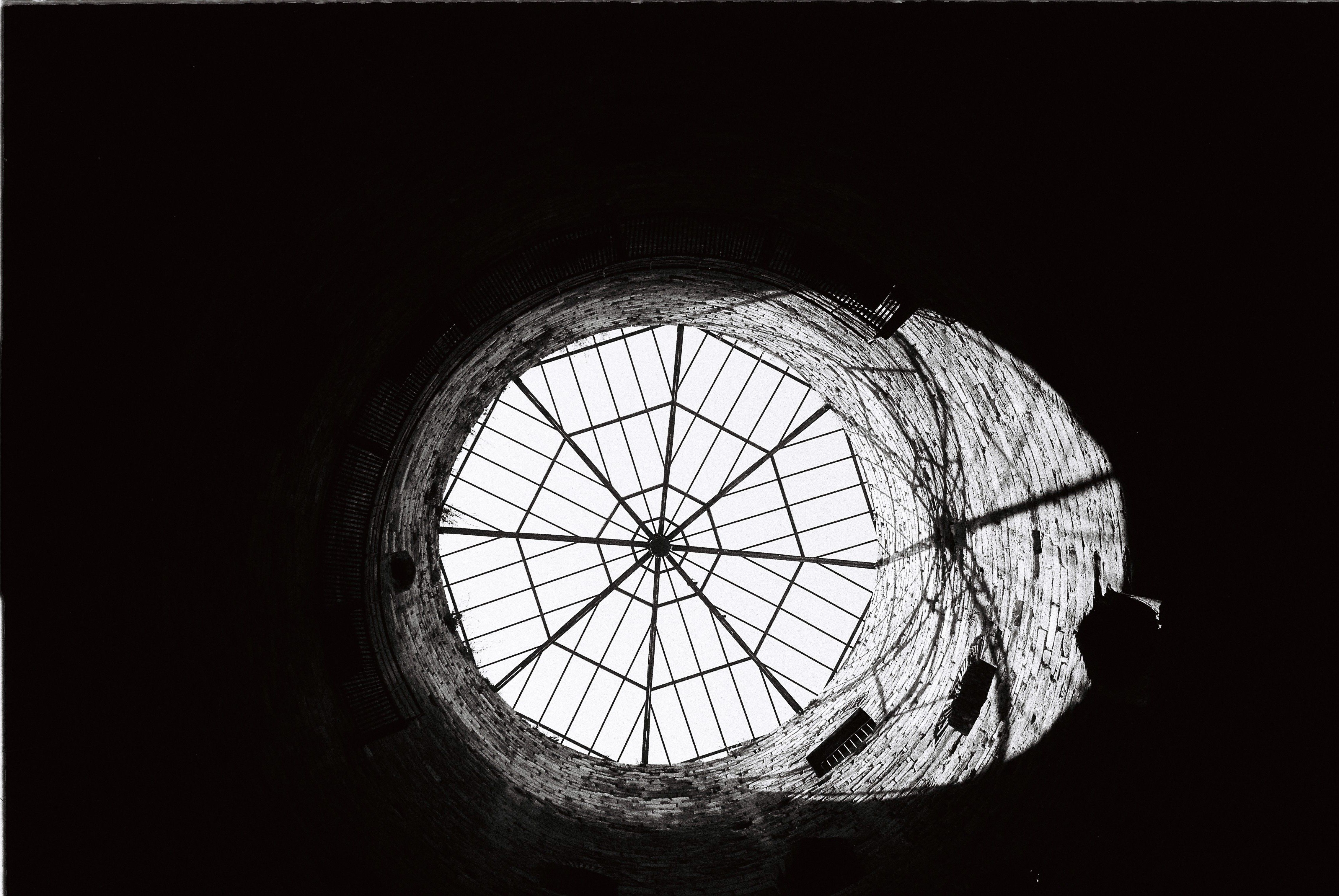 Dramatic Black and White Dome Interior in Istanbul · Free Stock Photo