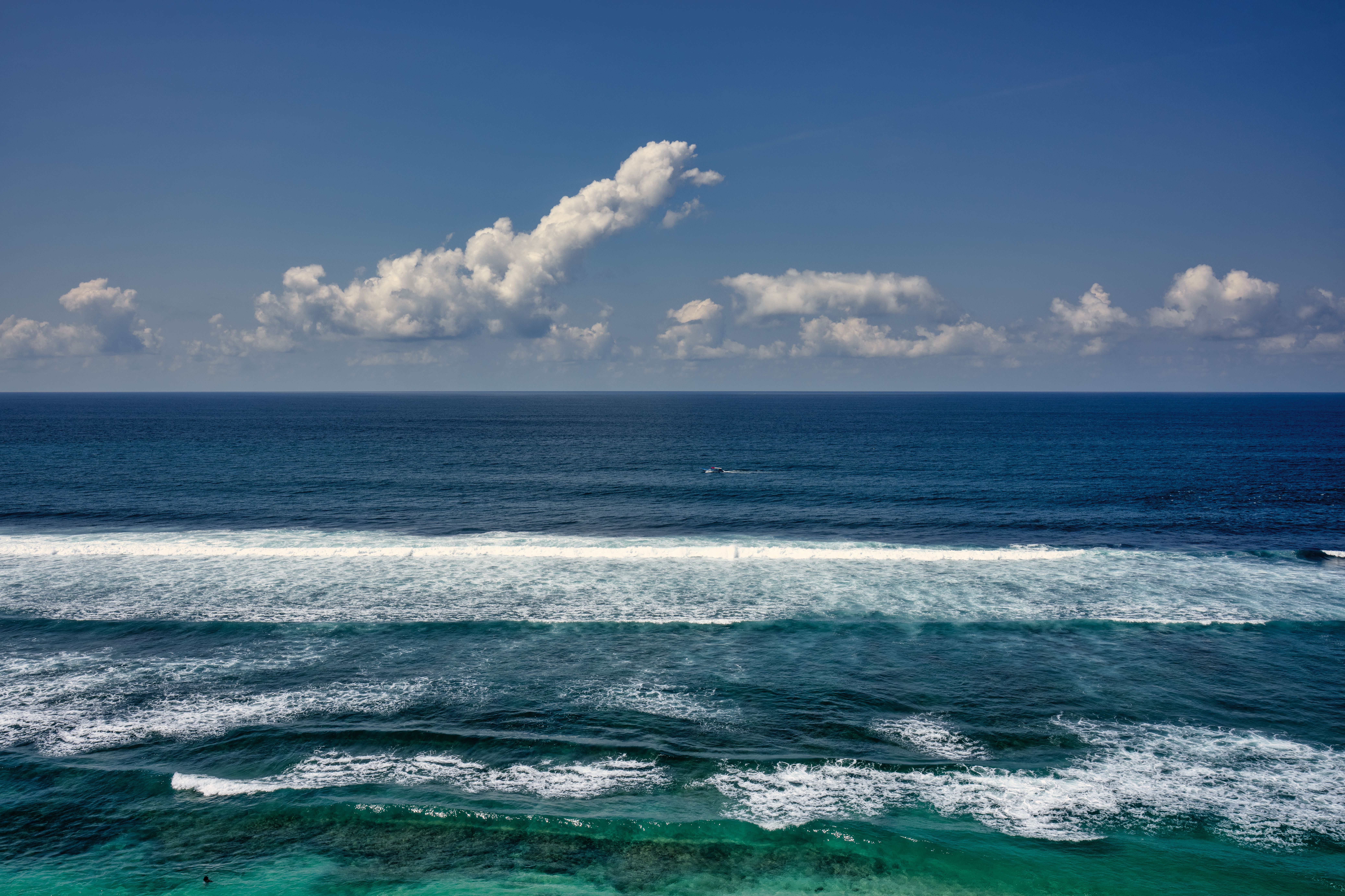 Scenic Ocean View in Bali with Clear Blue Sky · Free Stock Photo