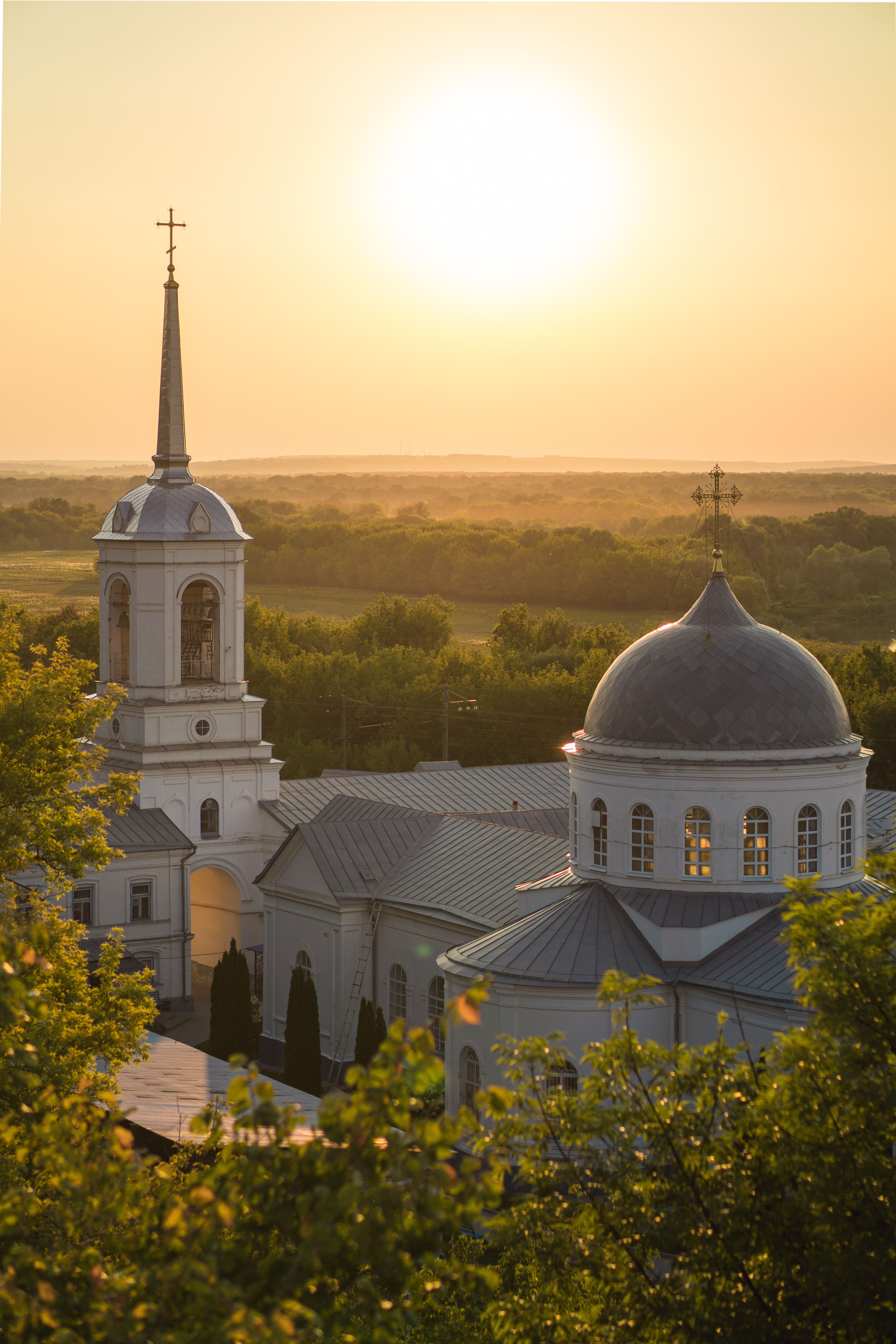 Serene Orthodox Church at Sunset in Summer · Free Stock Photo