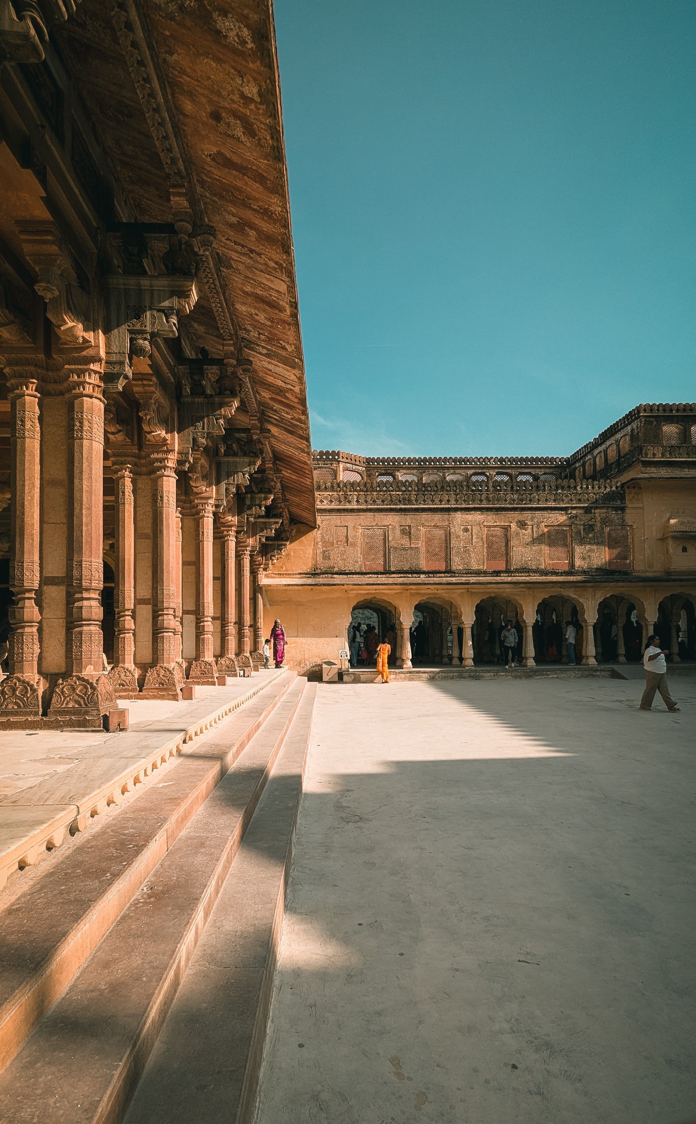 Historic Amber Fort Courtyard in Jaipur, India · Free Stock Photo