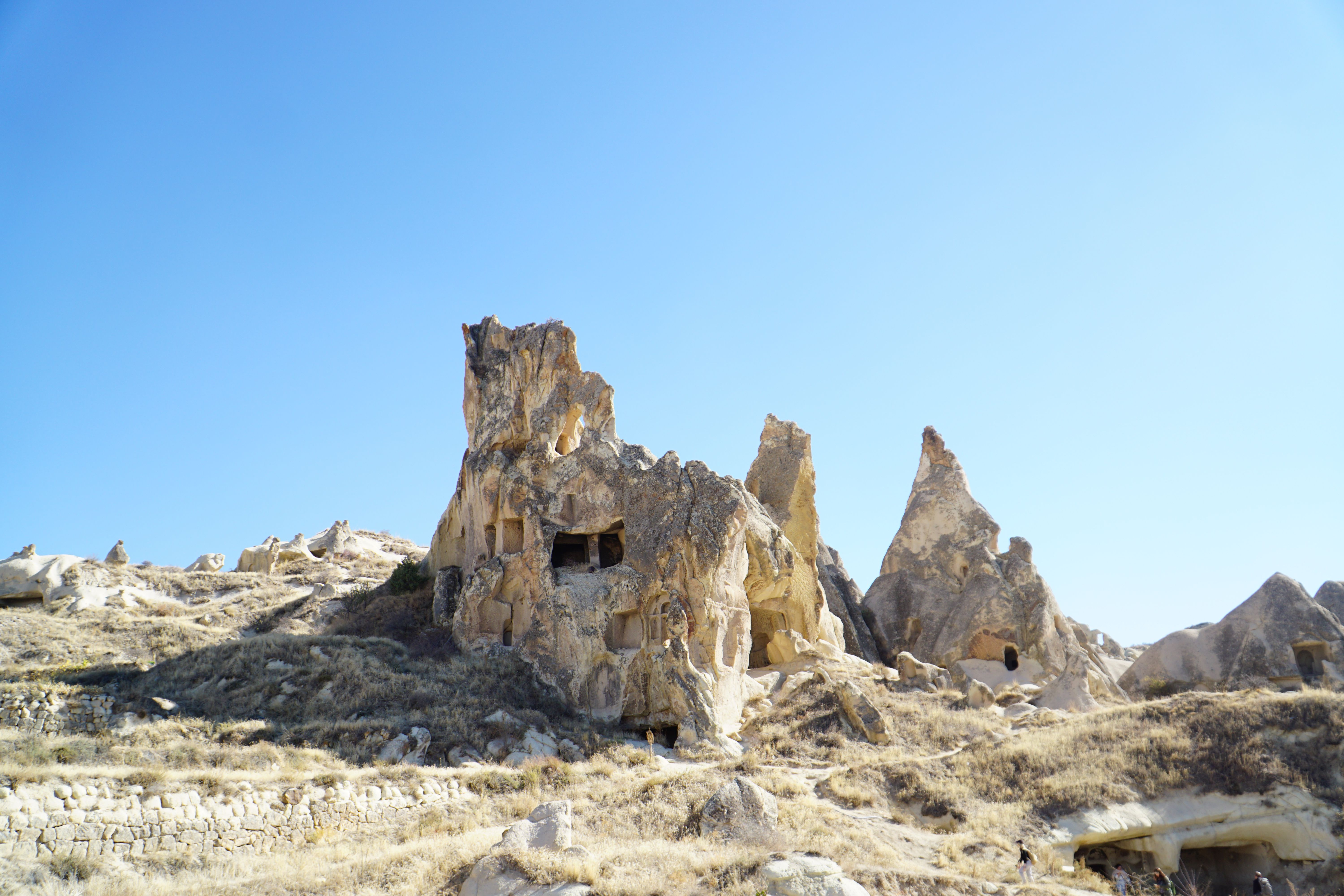 Ancient Stone Formations in Göreme, Türkiye · Free Stock Photo