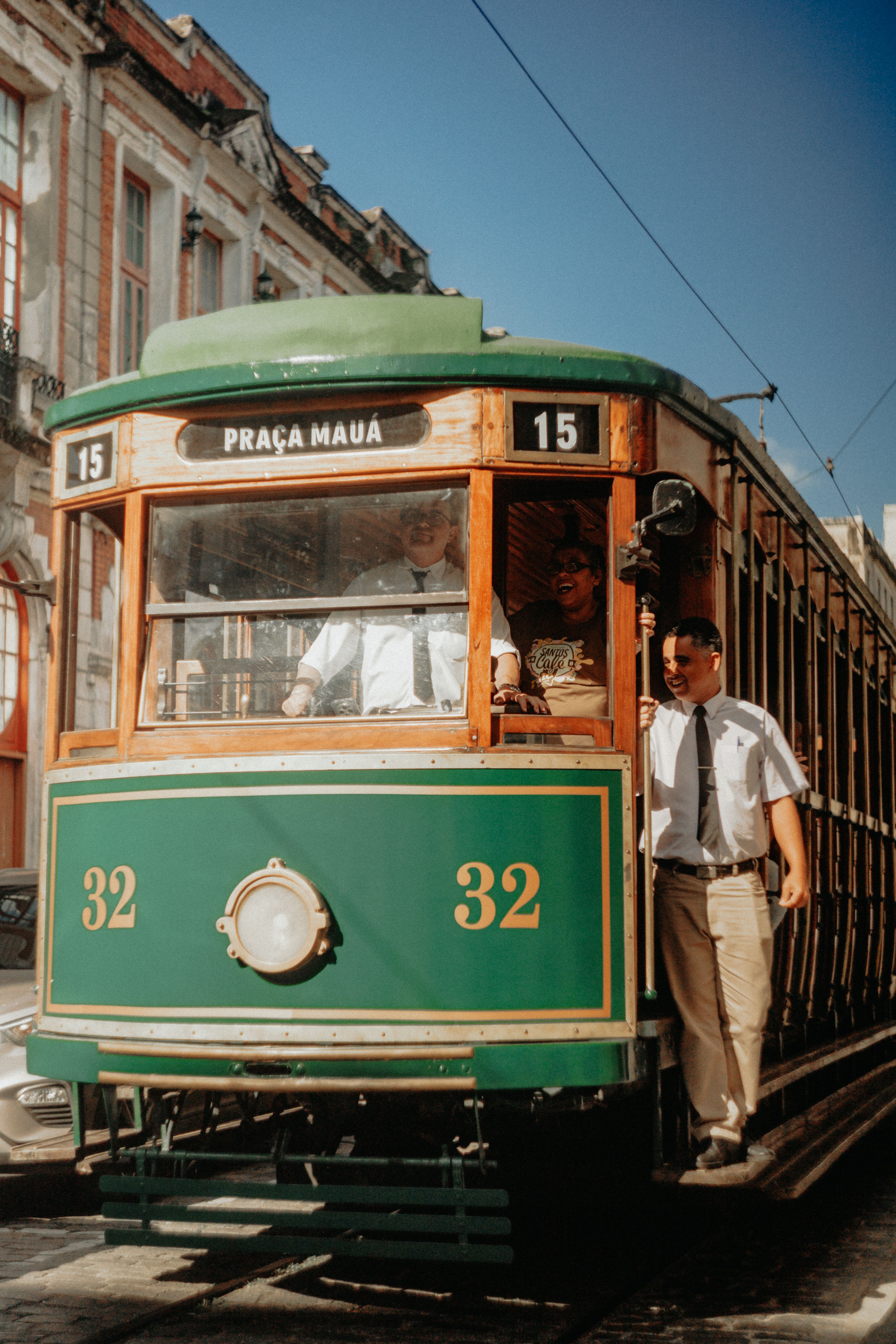 Man Driving the Atmosfera Tram Restaurant in Milan, Italy · Free Stock ...