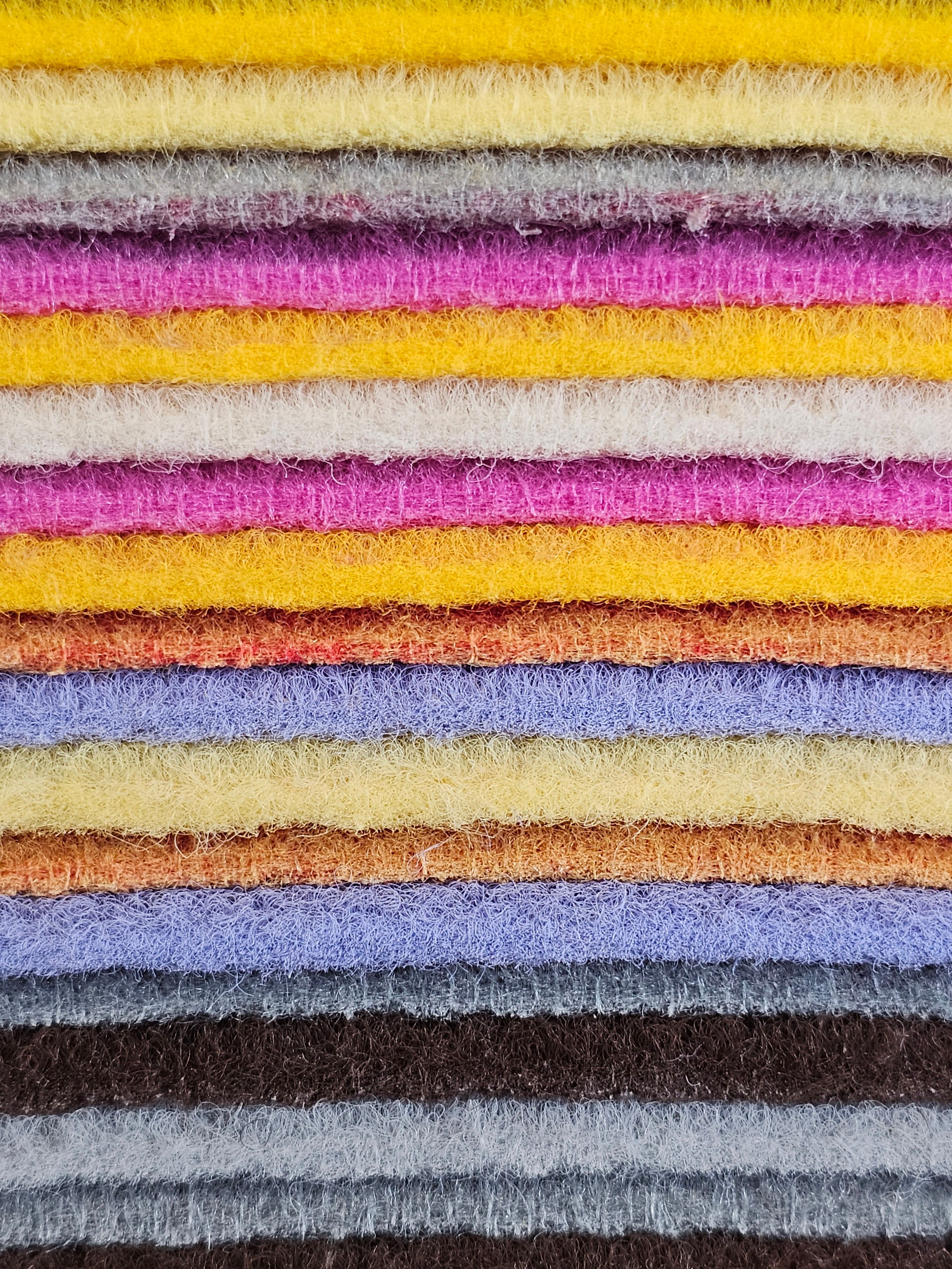 Colorful Stacked Fabric Layers with Soft Texture · Free Stock Photo